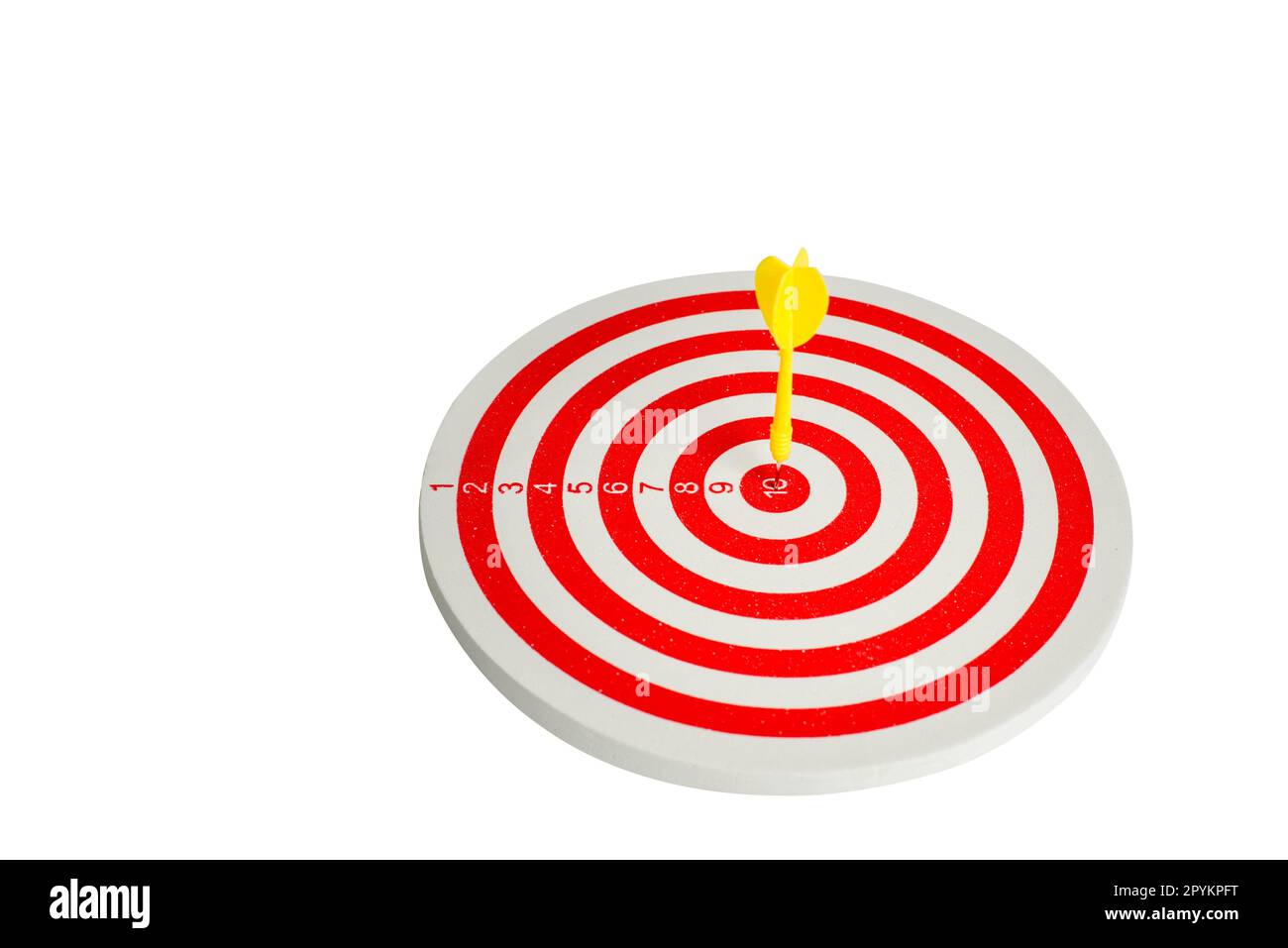 Dart target with arrows isolated on white background. Clipping path ...