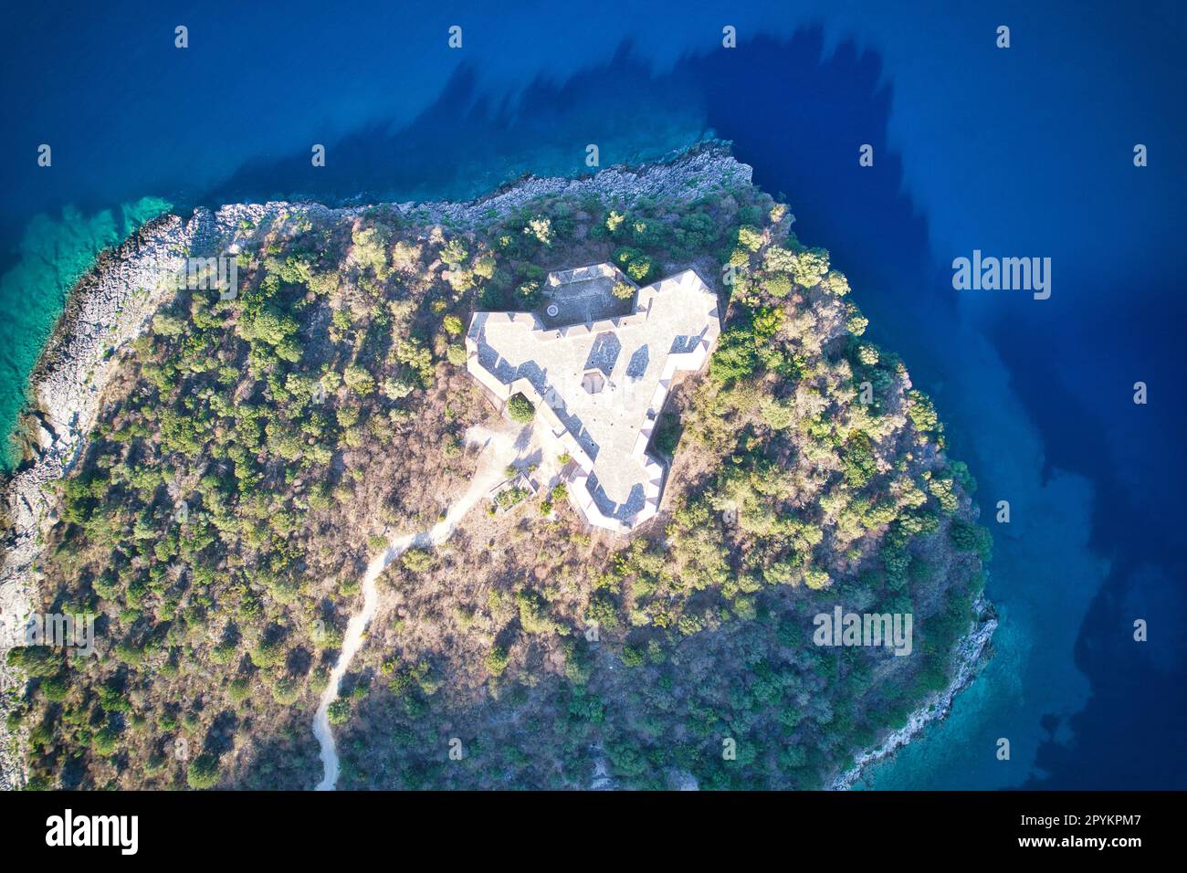 Porto Palermo Castle-Albanian Riviera Stock Photo - Alamy