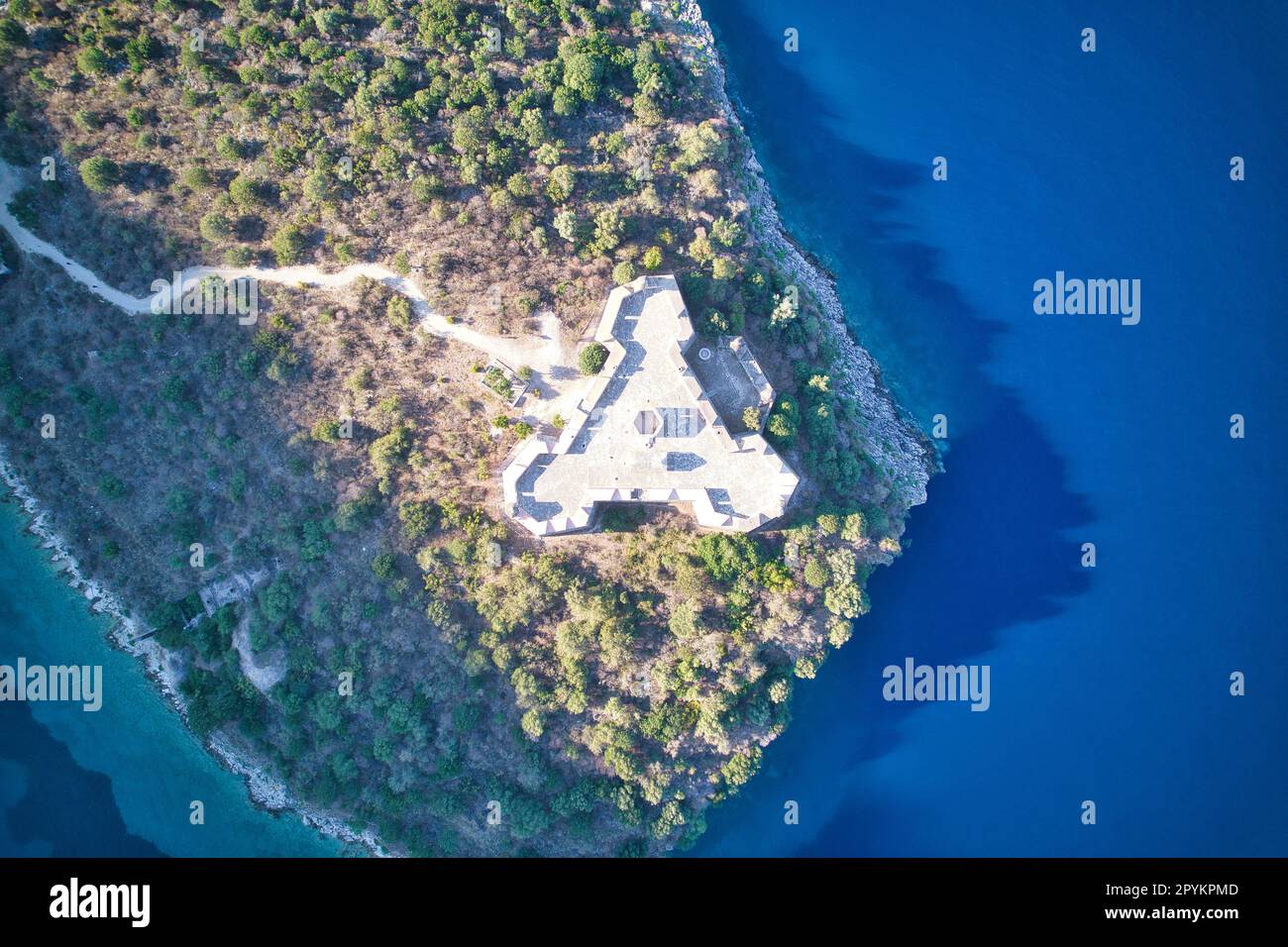 Porto Palermo Castle-Albanian Riviera Stock Photo - Alamy