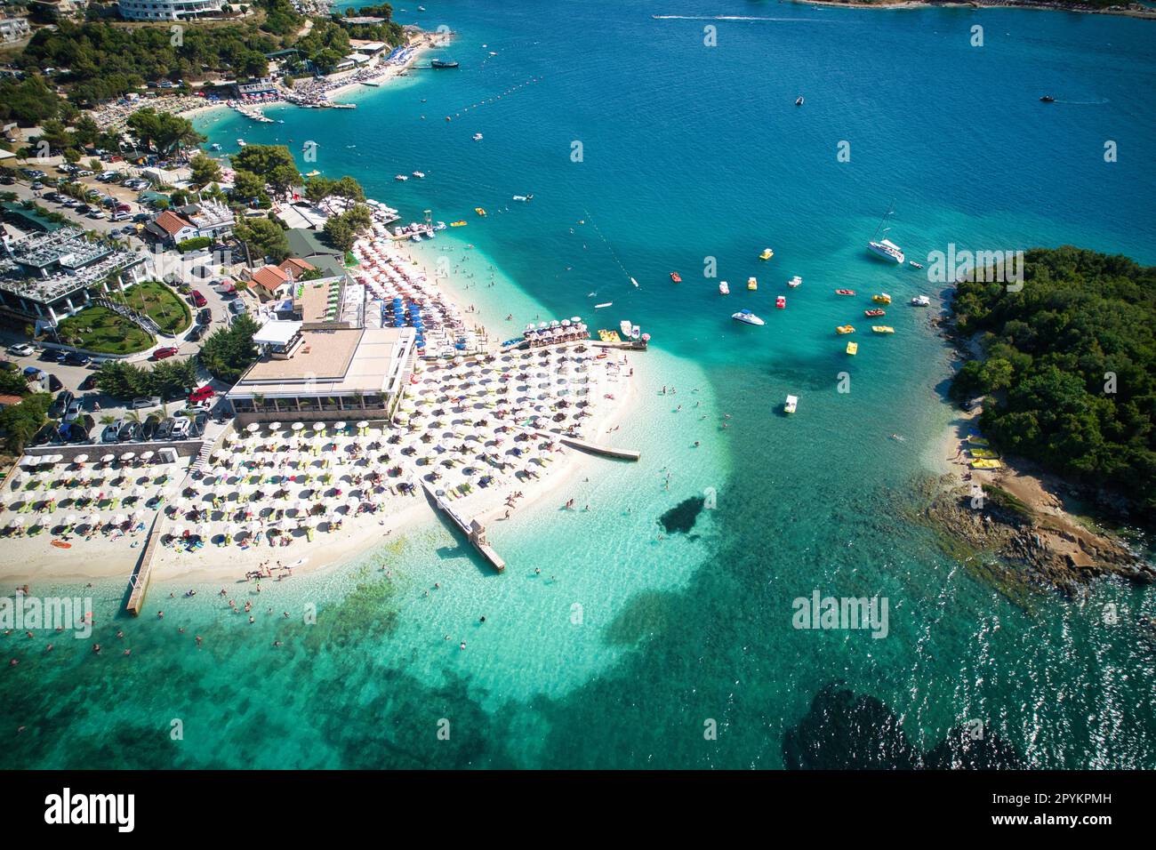 Ksamil Islands, southern Albania. Albanian Riviera Stock Photo - Alamy