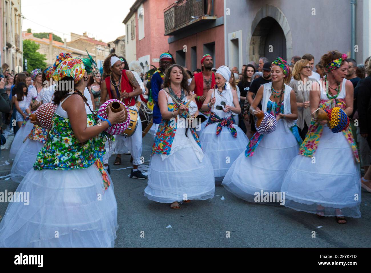 Show by the Batucada "Maracatu Amanita Muscaria" during the Sol Y ...