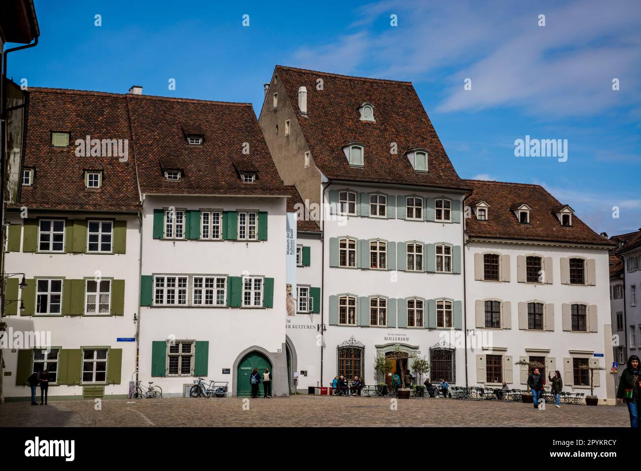 Minster Cathedral Square, Pedestrianised zone of the Old Town with ...