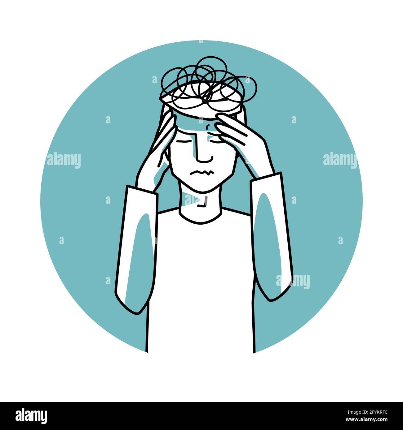 Facial nerves Stock Vector Images - Alamy