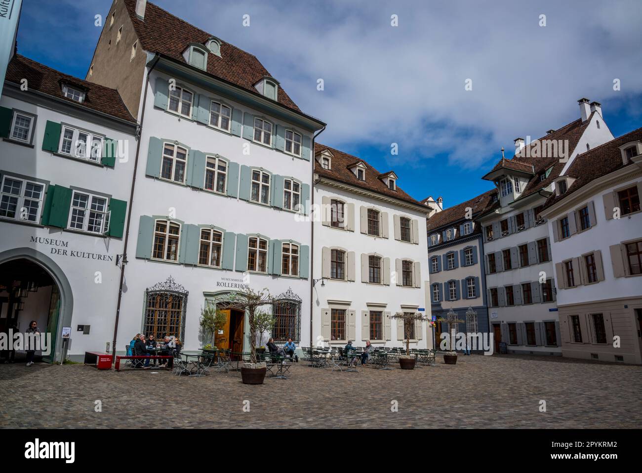 Minster Cathedral Square, Pedestrianised zone of the Old Town with ...