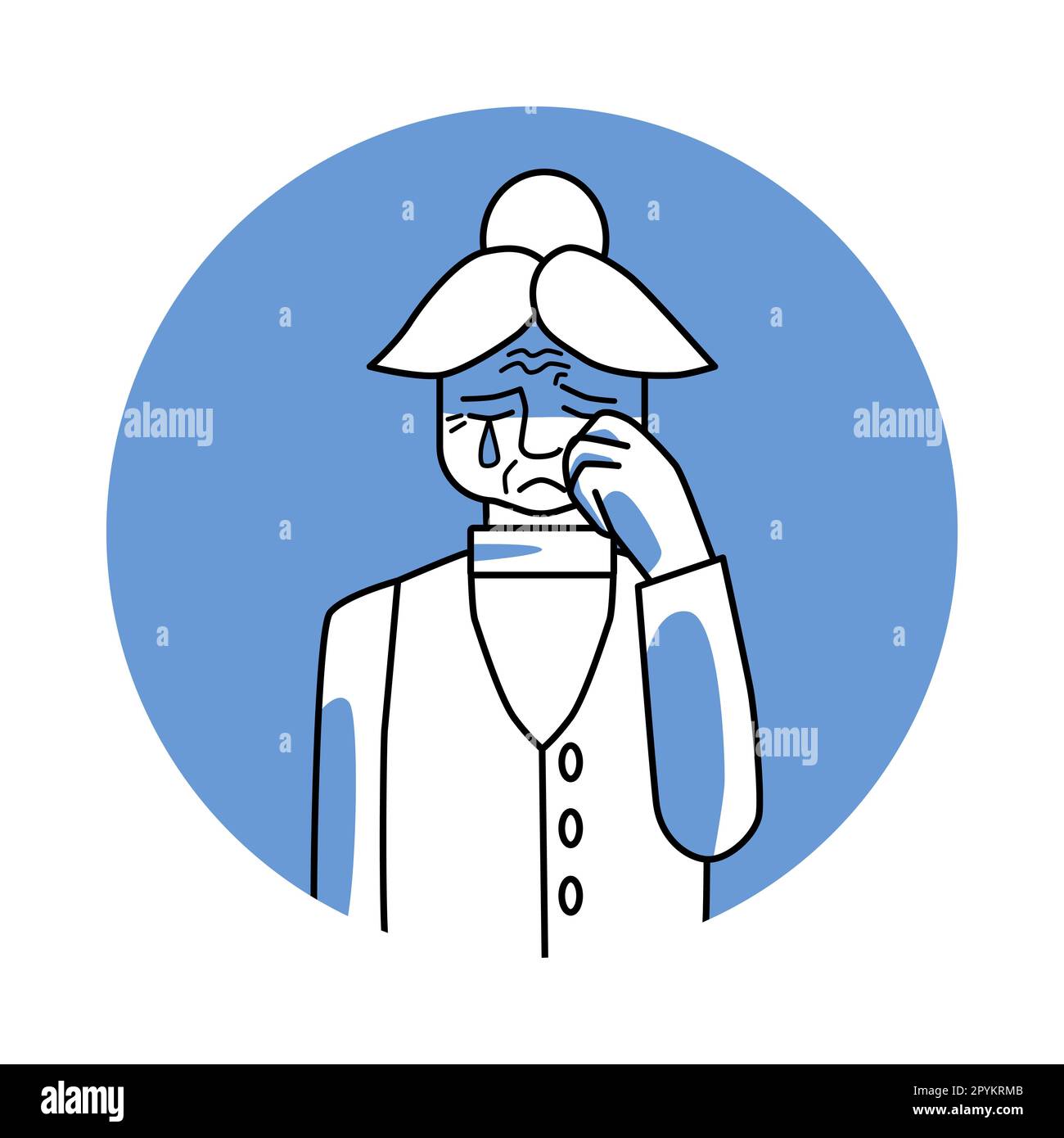 Sad woman Stock Vector Images - Alamy