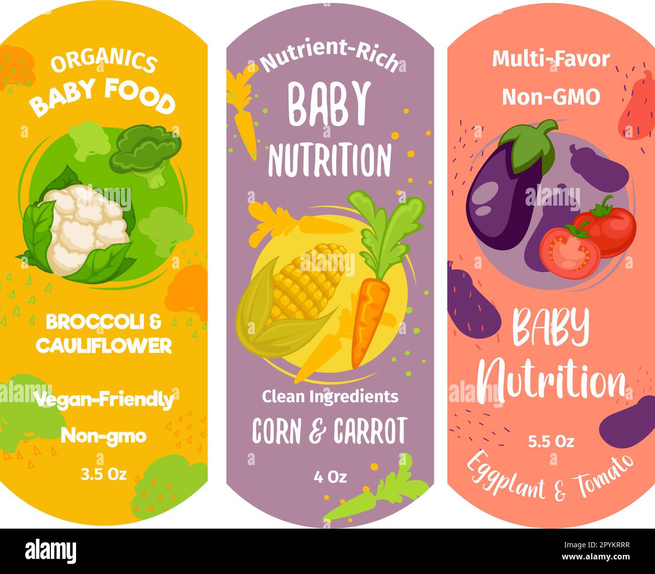 Baby corn nutrition Stock Vector Images - Alamy