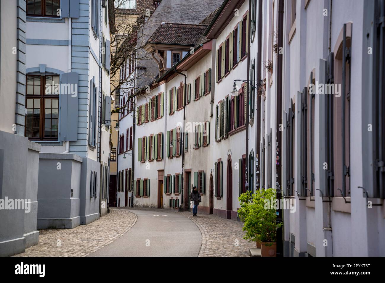 Pedestrianised zone of the Old Town with atmospheric streets and ...