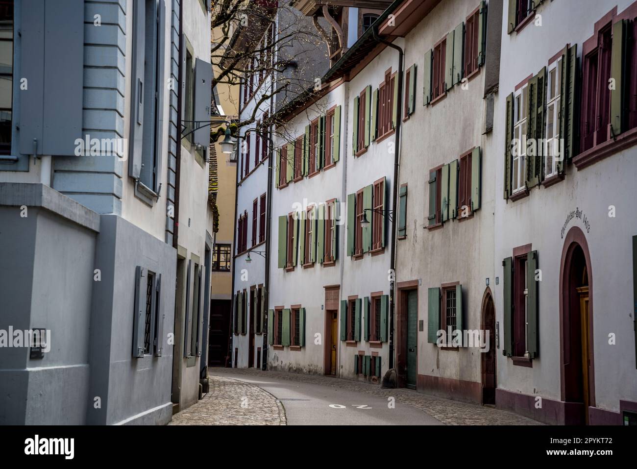 Pedestrianised zone of the Old Town with atmospheric streets and ...
