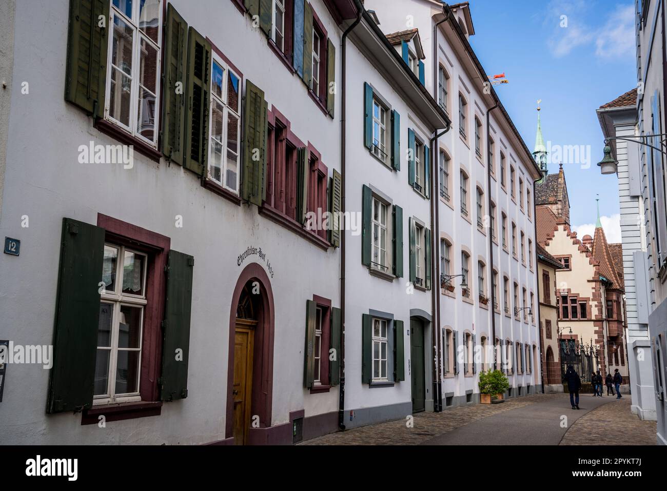 Pedestrianised zone of the Old Town with atmospheric streets and ...