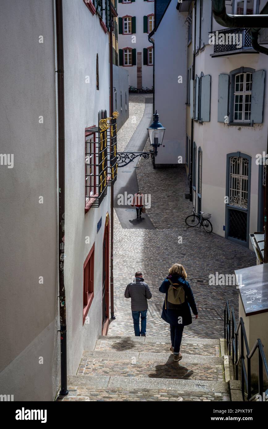 Pedestrianised zone of the Old Town with atmospheric streets and ...