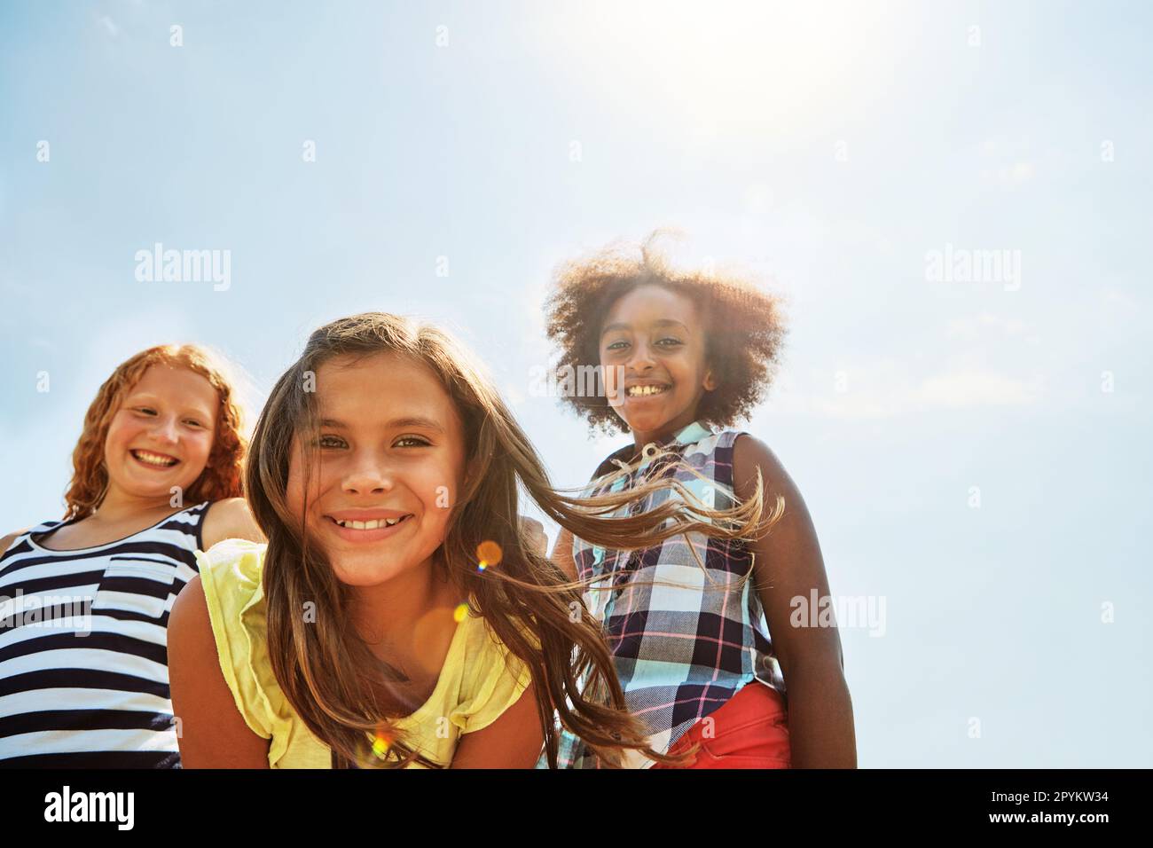 Good friends make good times even better. Portrait of a group of ...