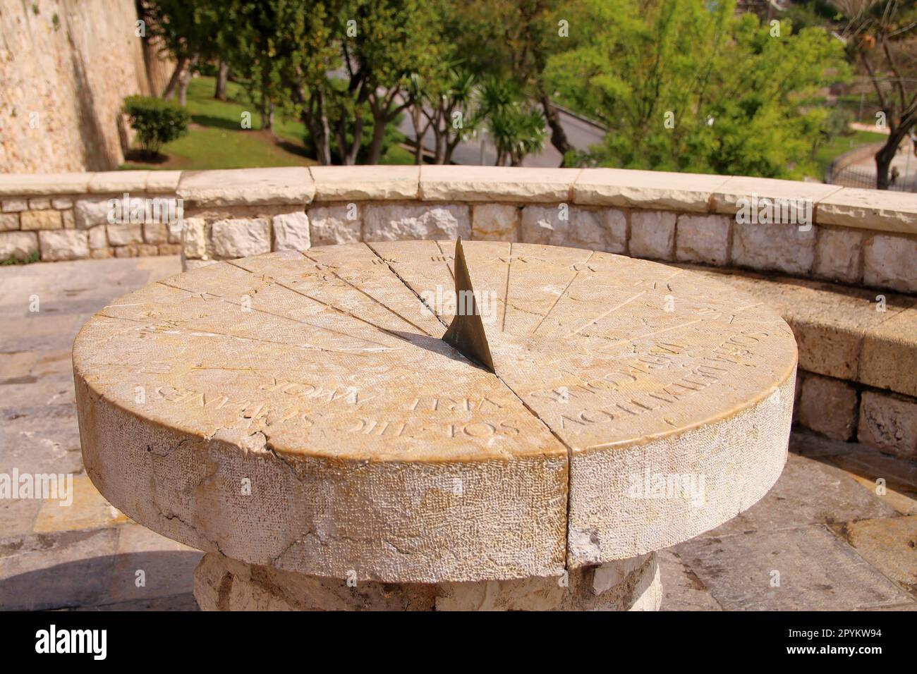 The picture was taken in Spain, in the ancient city of Tarragona. The ...