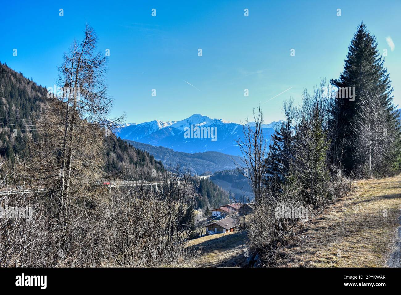 Brenner, Südtirol, Brennerautobahn, Autobahn, Wipptal, Eisack, Brücke ...