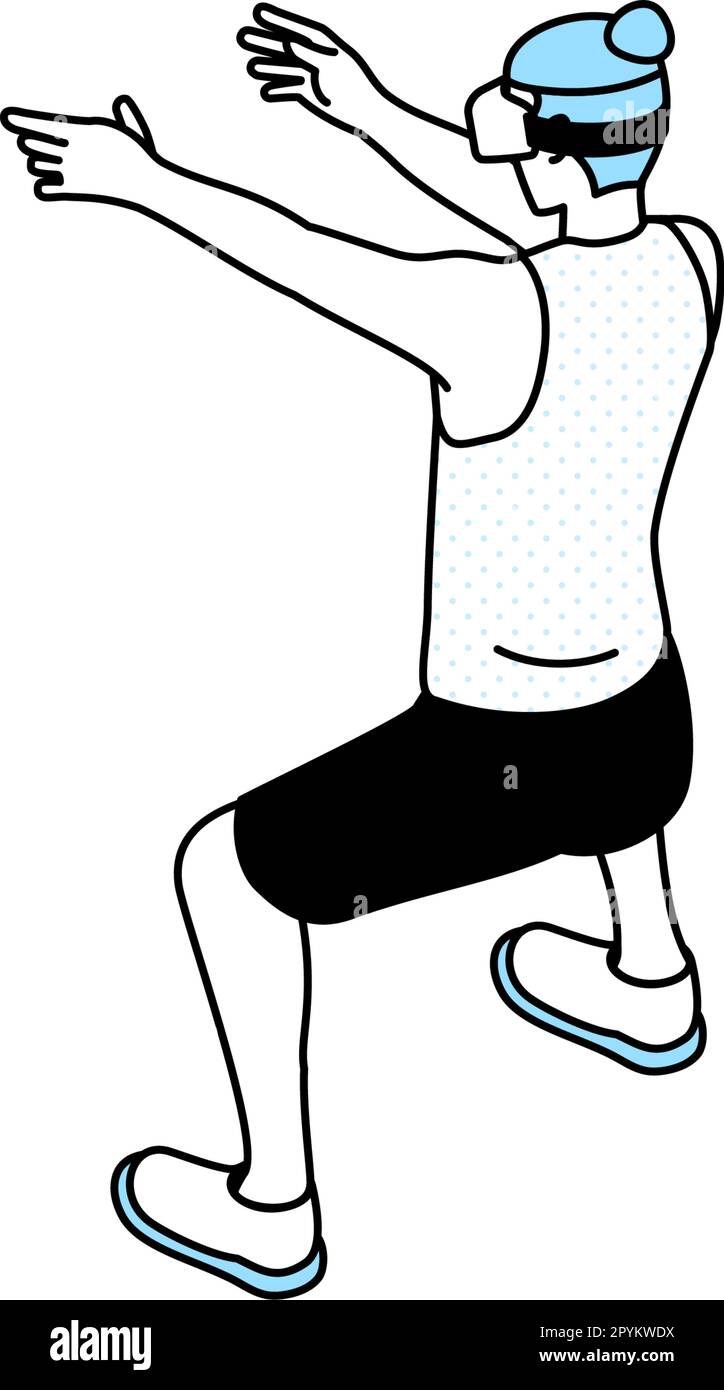 Dynamic back view Stock Vector Images - Alamy