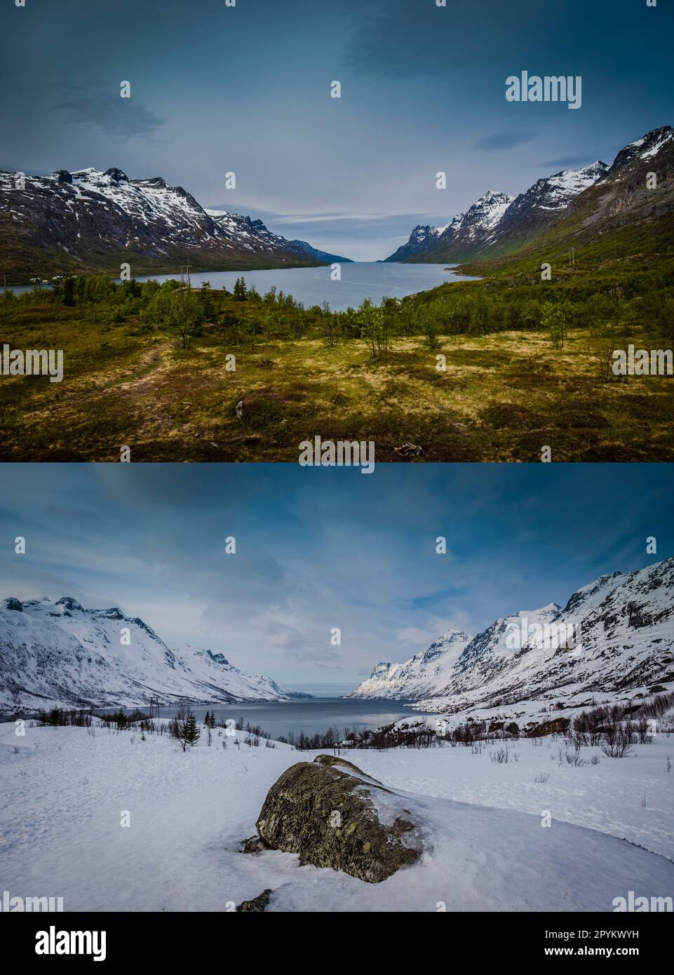 Summer winter comparison hi-res stock photography and images - Alamy