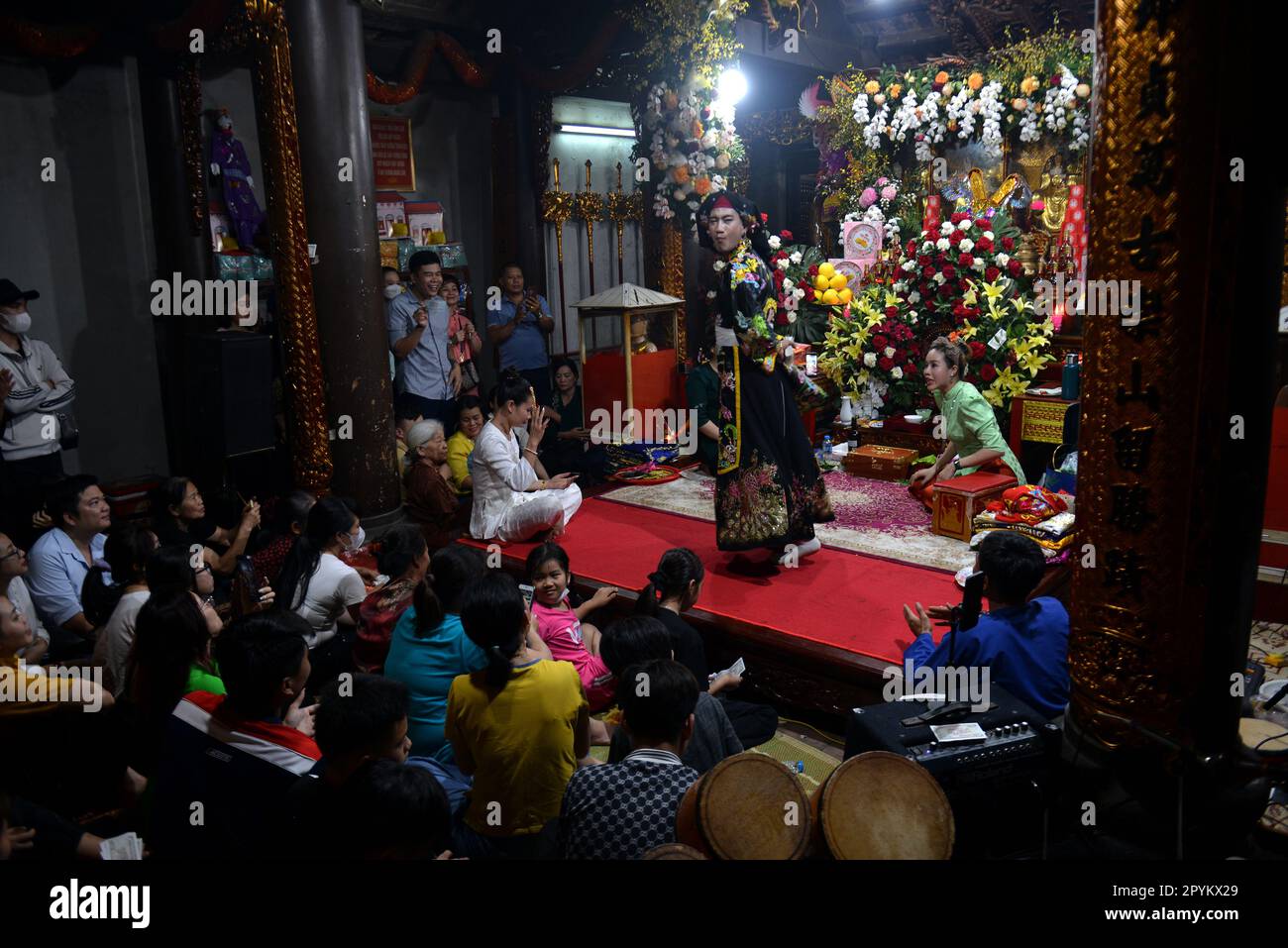 Shaman plays the role of a god performing rituals to transmit messages ...