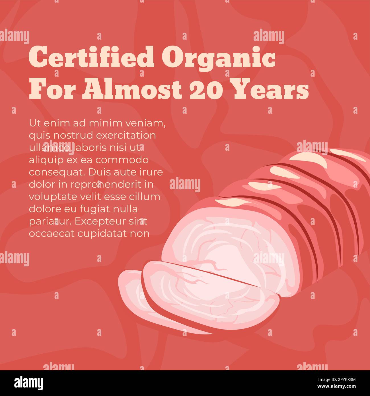 Certified organic meat for almost twenty years Stock Vector Image & Art ...