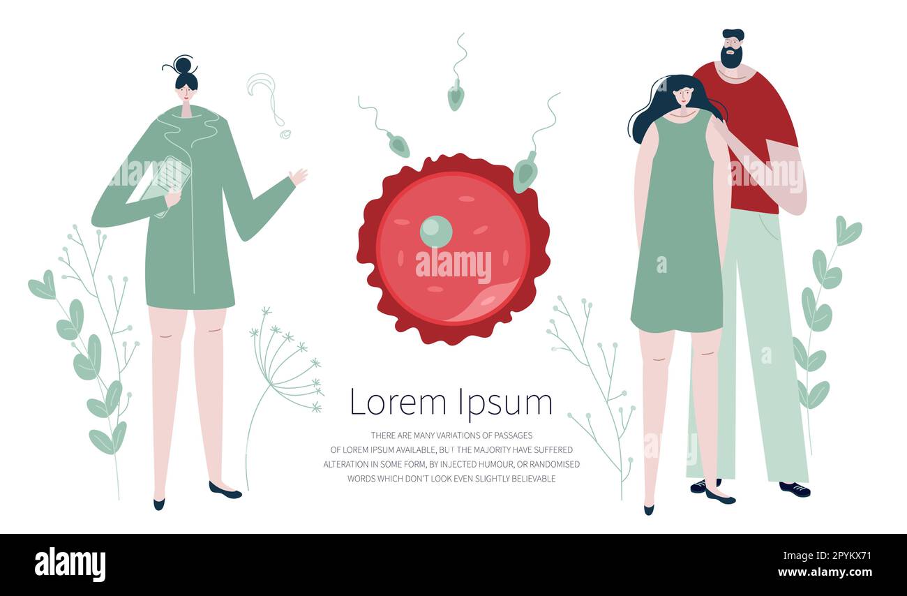 The couple want to have baby. They planning pregnancy. The doctor ...