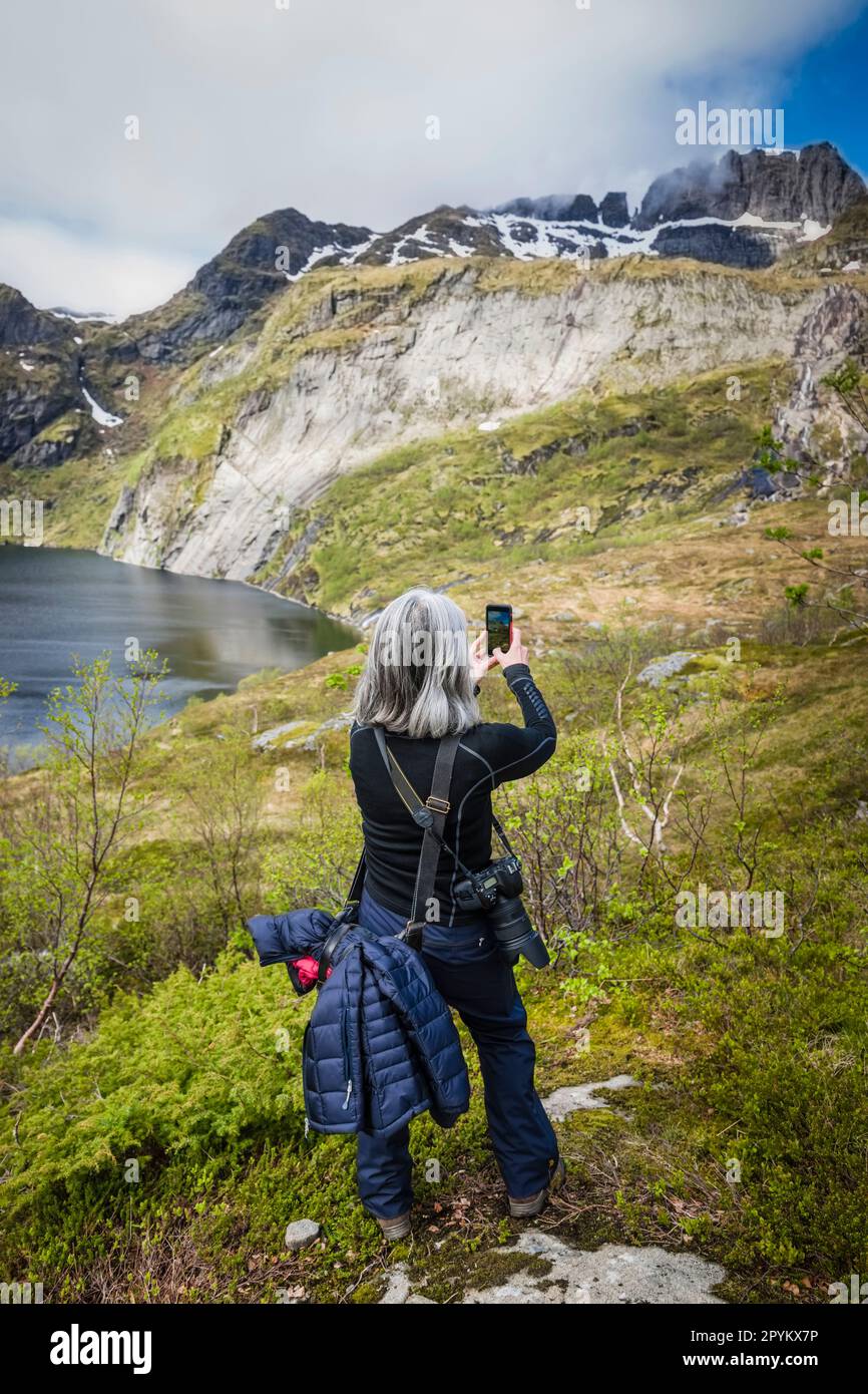 The route to Munken, Lofoten Islands, Norway Stock Photo - Alamy