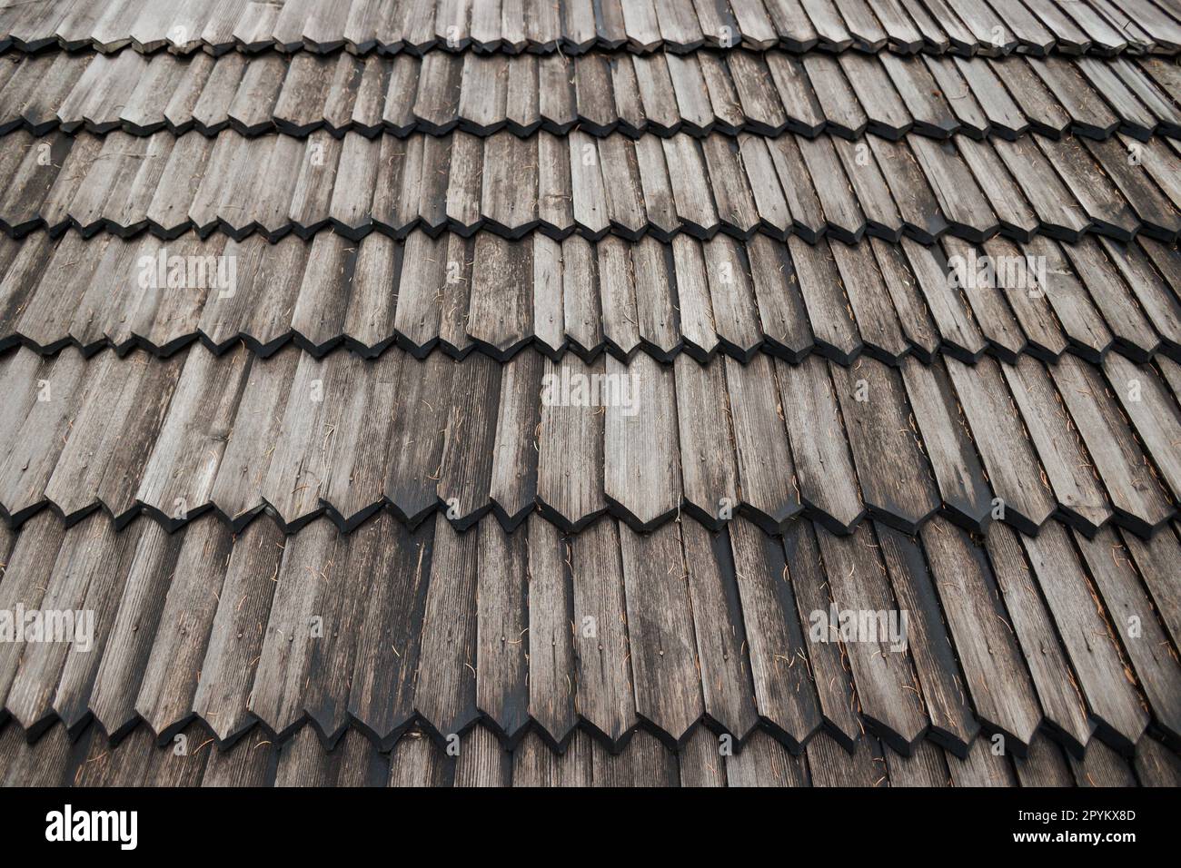 Old wooden roof texture. An idea for creating a wallpaper Stock Photo ...