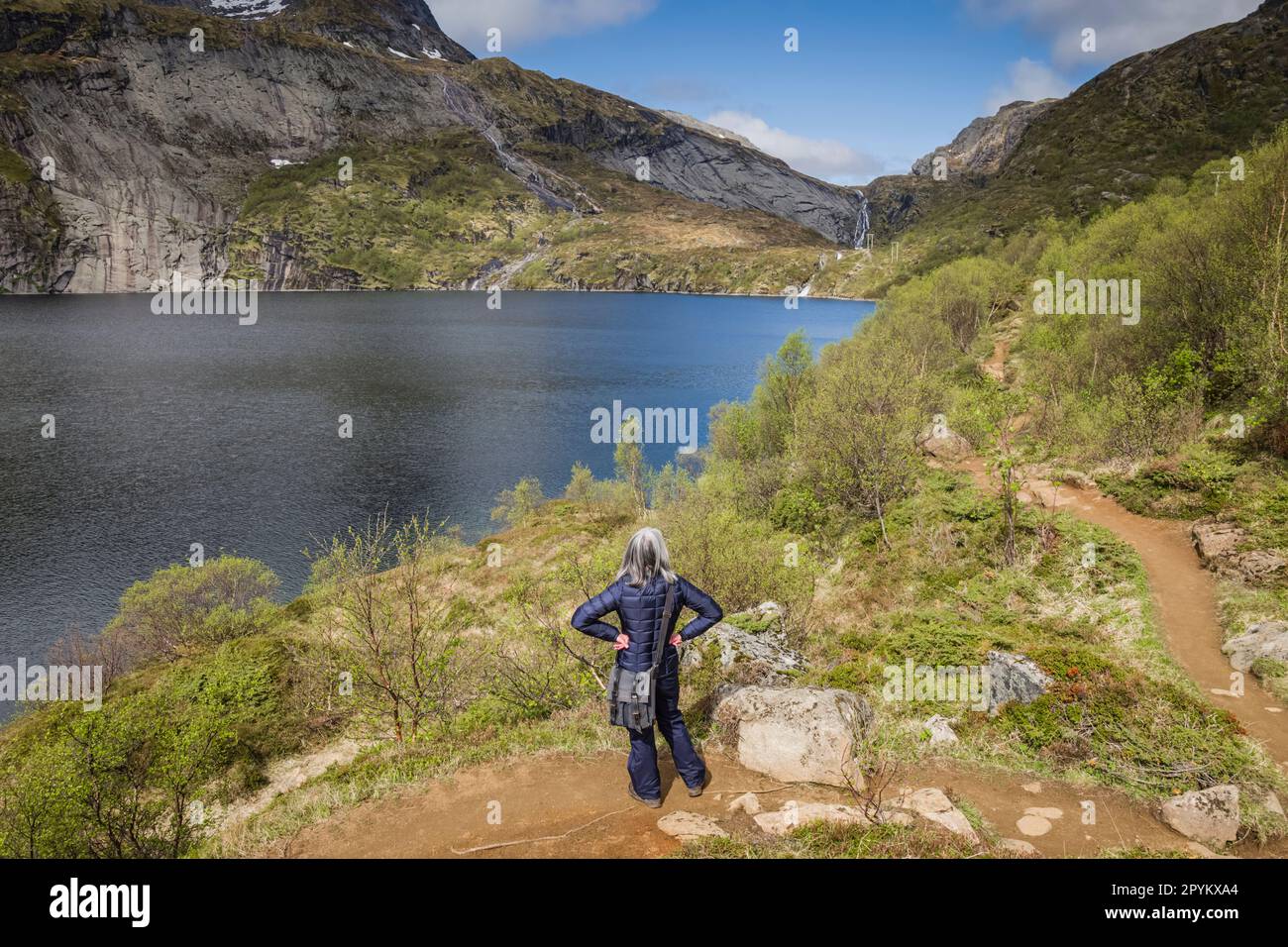 The route to Munken, Lofoten Islands, Norway Stock Photo - Alamy