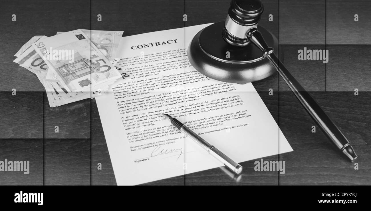 Legal documents Black and White Stock Photos & Images - Alamy