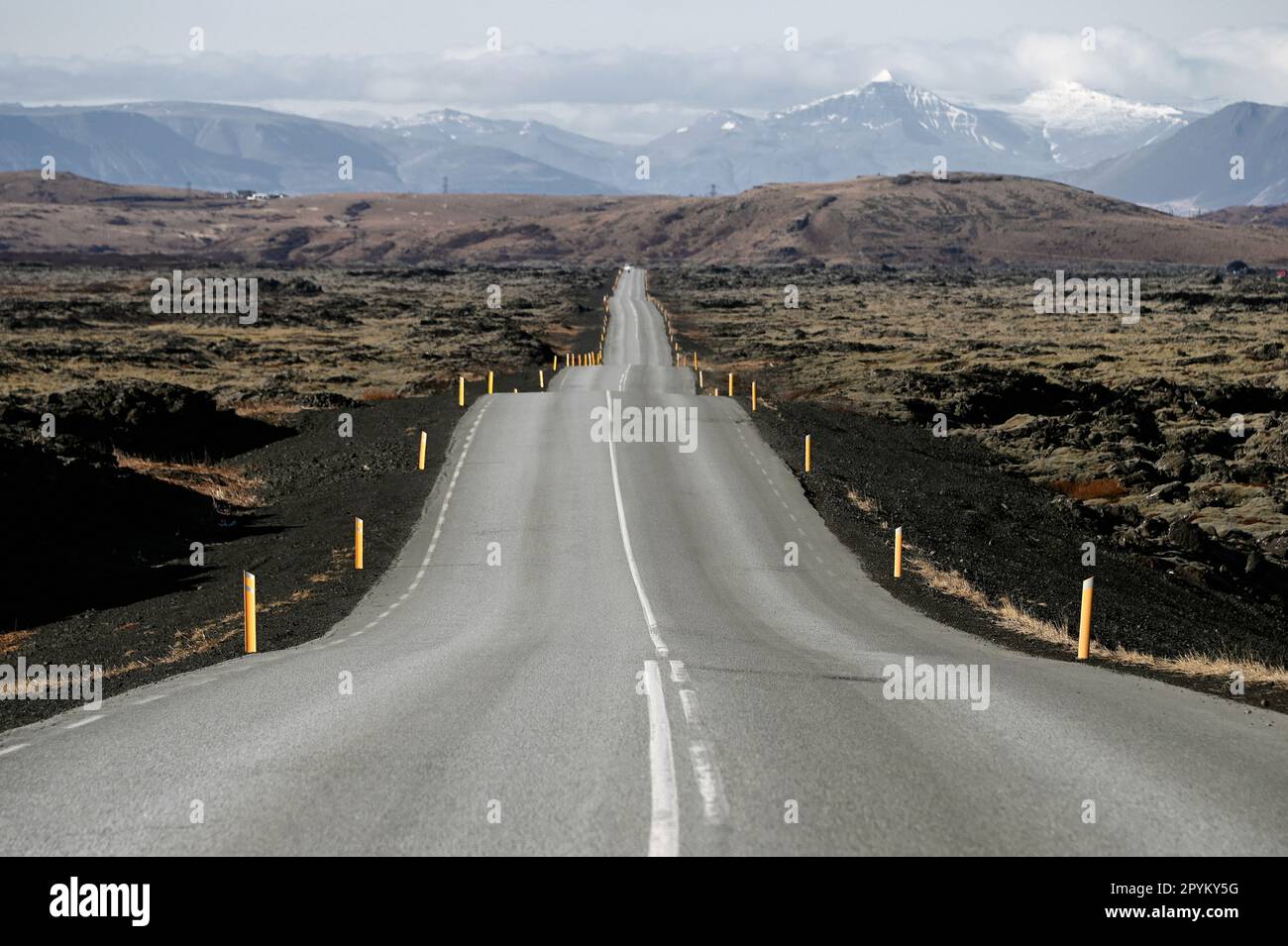 Road 42 on the Reykjanes Peninsula, Iceland Stock Photo - Alamy