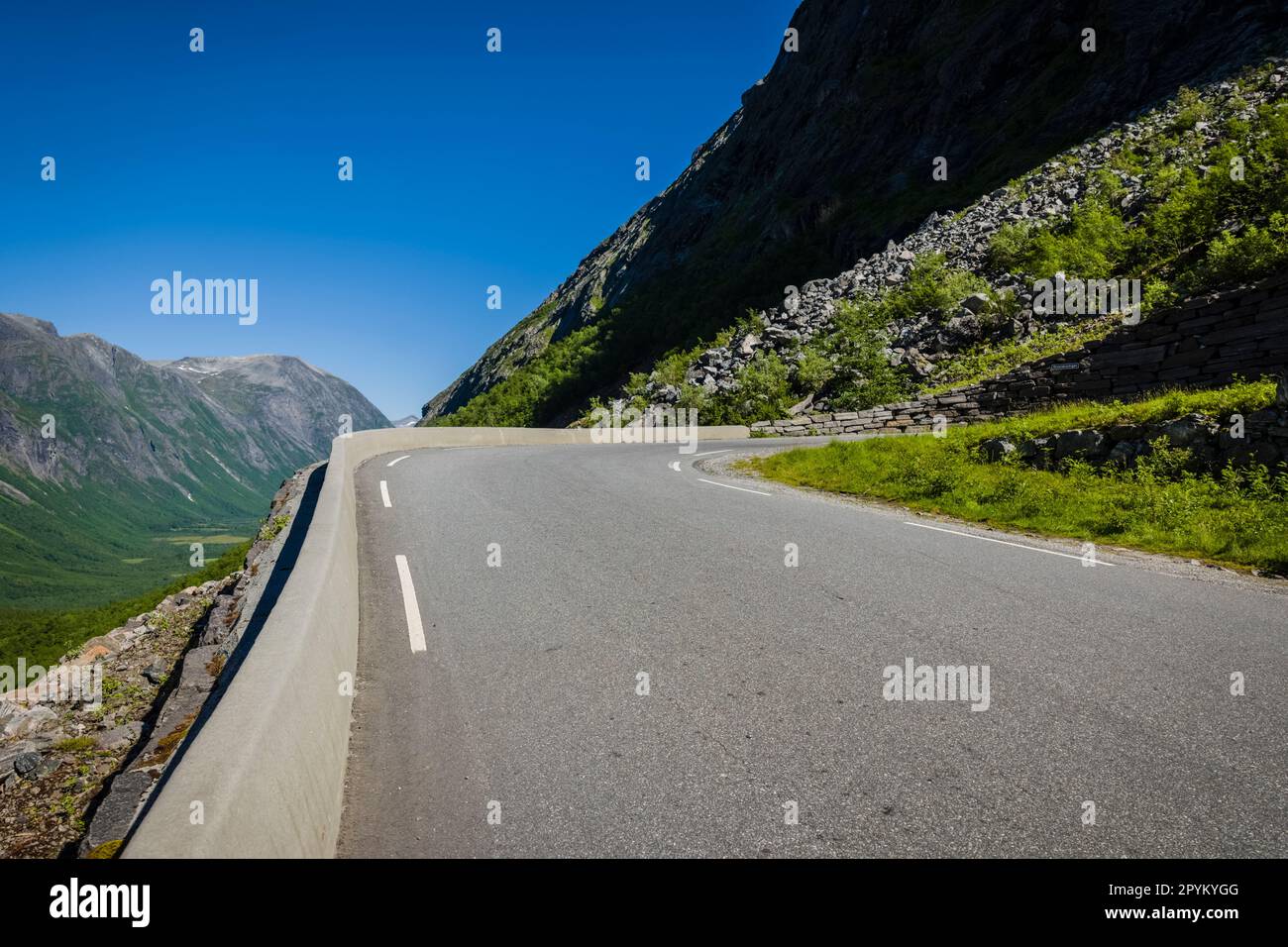 The famous Trollstigen Pass in Norway Stock Photo - Alamy