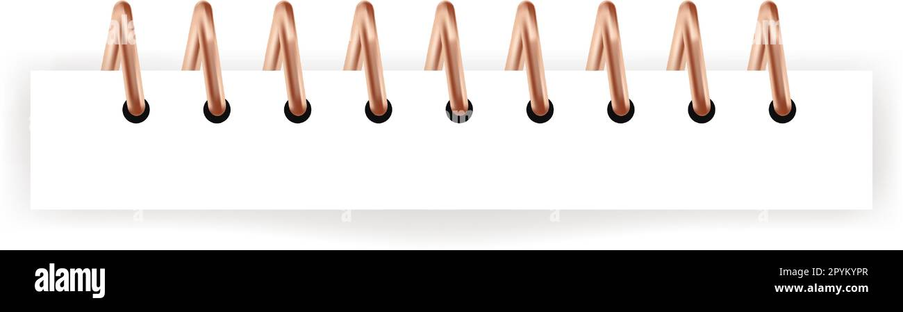 Wire spiral bound book Stock Vector Images - Alamy