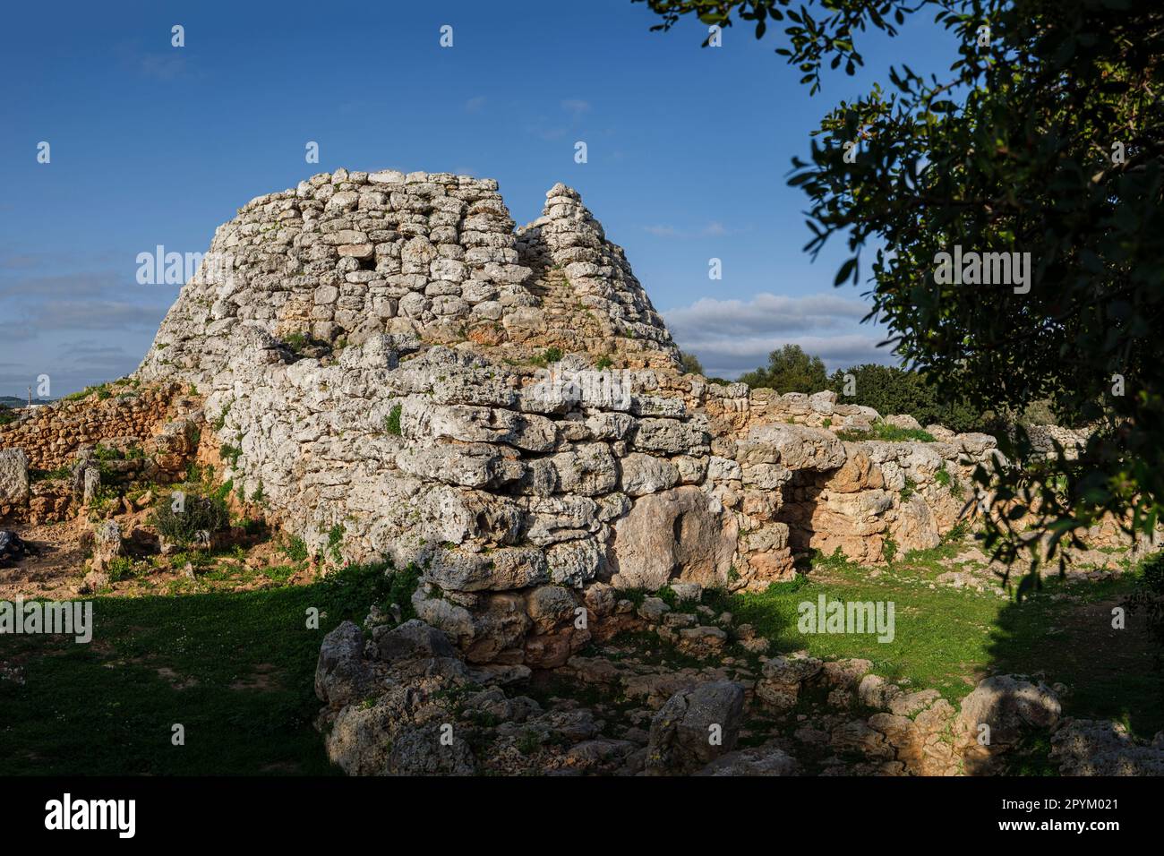 Cornia Nou, conical talayot and attached building,Maó, Menorca ...