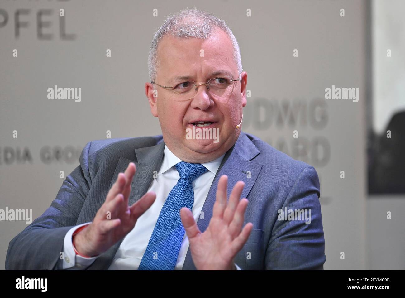 Markus Ferber, MEP, Chairman of the Hanns Seidel Foundation, gesture ...