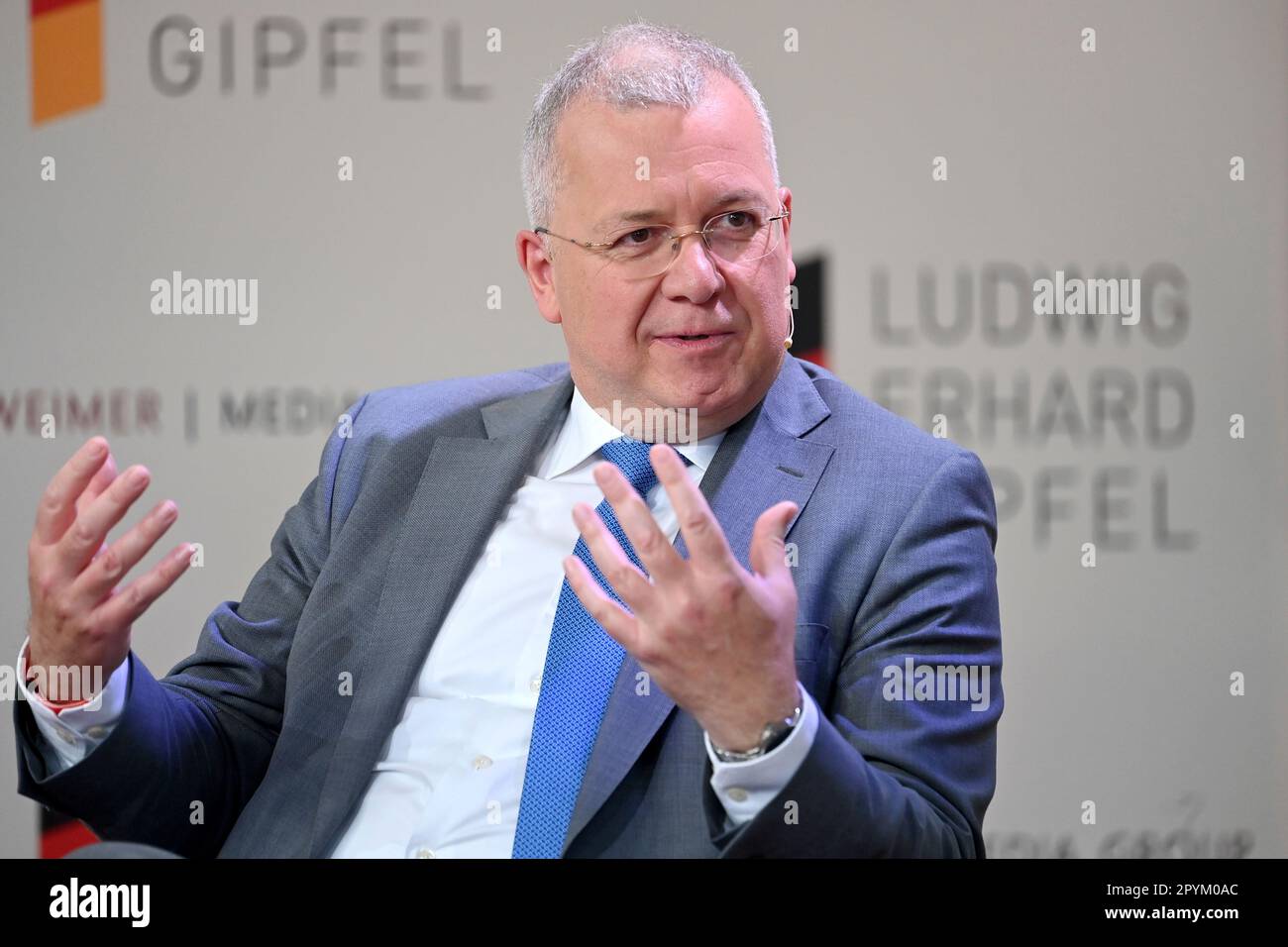 Markus Ferber, MEP, Chairman of the Hanns Seidel Foundation, gesture ...