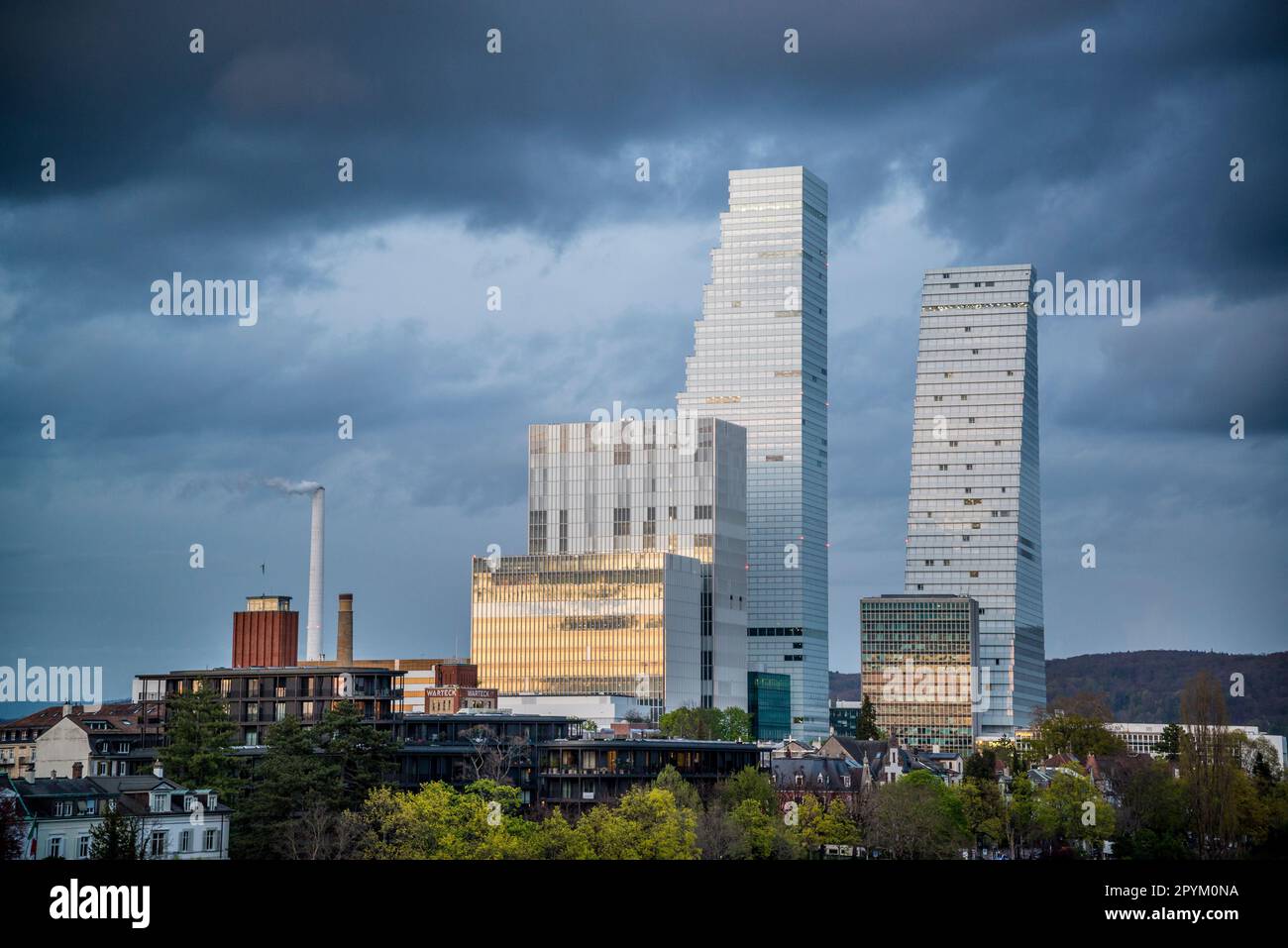 Roche Towers Building 1 and Building 2 skyscrapers designed by ...