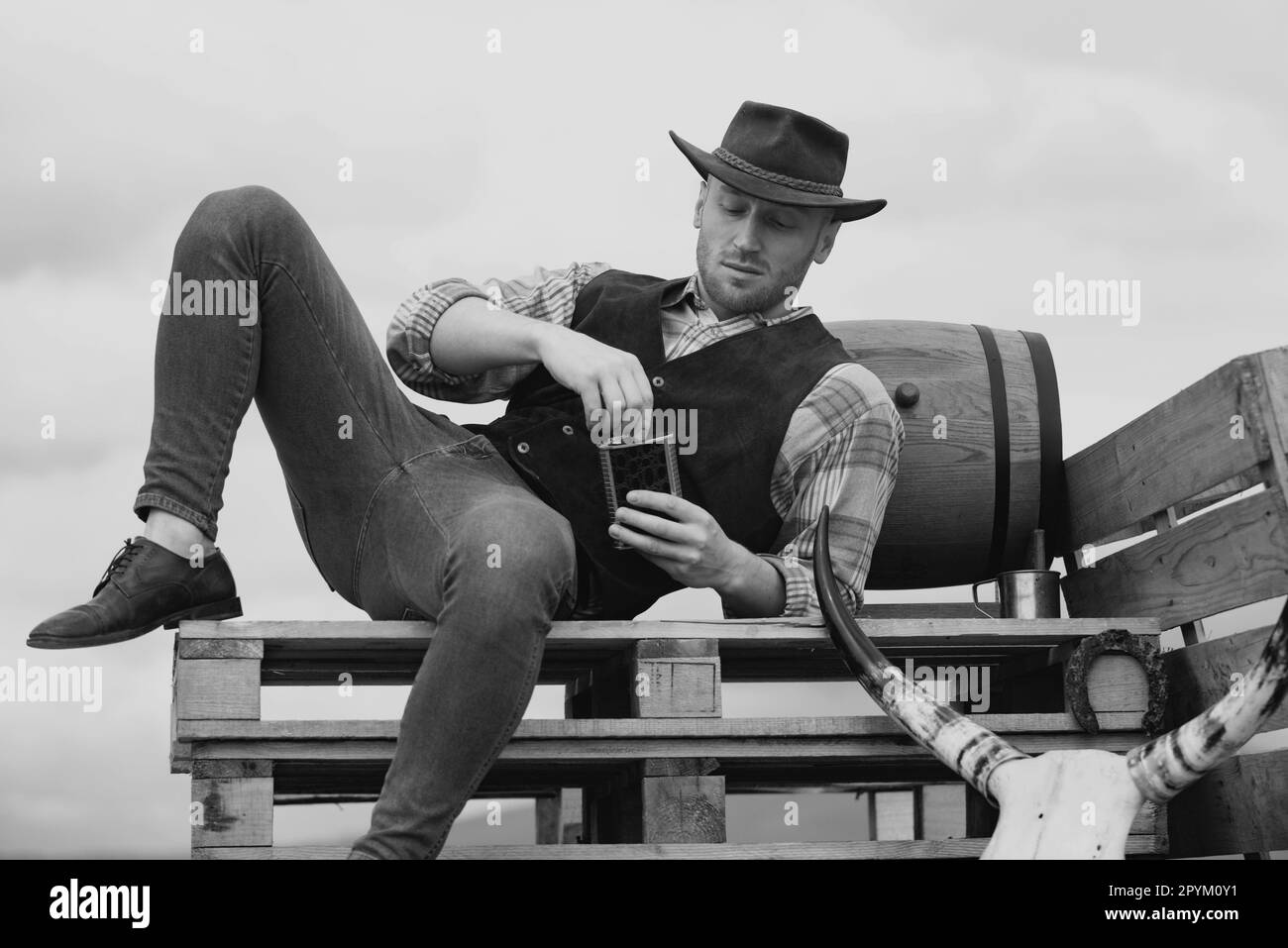 Brandy farm Black and White Stock Photos & Images - Alamy