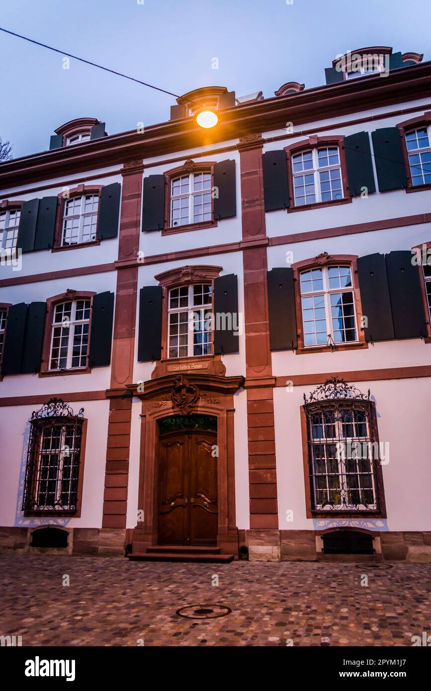 Pedestrianised zone of the Old Town with atmospheric streets and ...