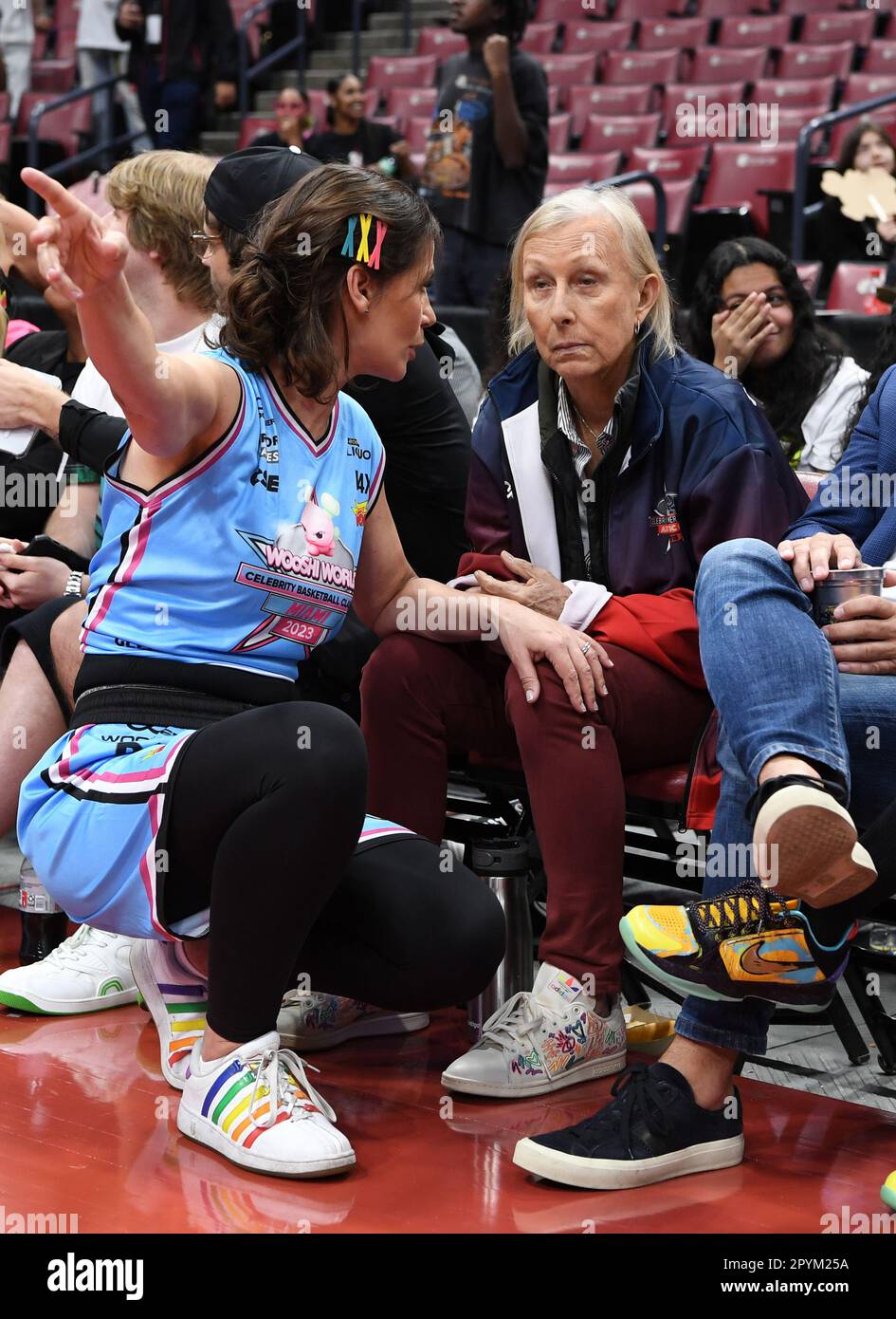 Sunrise FL, USA. 03rd May, 2023. Julia Lemigova and Martina Navratilova ...