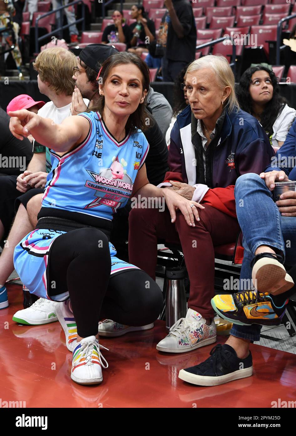 Sunrise FL, USA. 03rd May, 2023. Julia Lemigova and Martina Navratilova ...