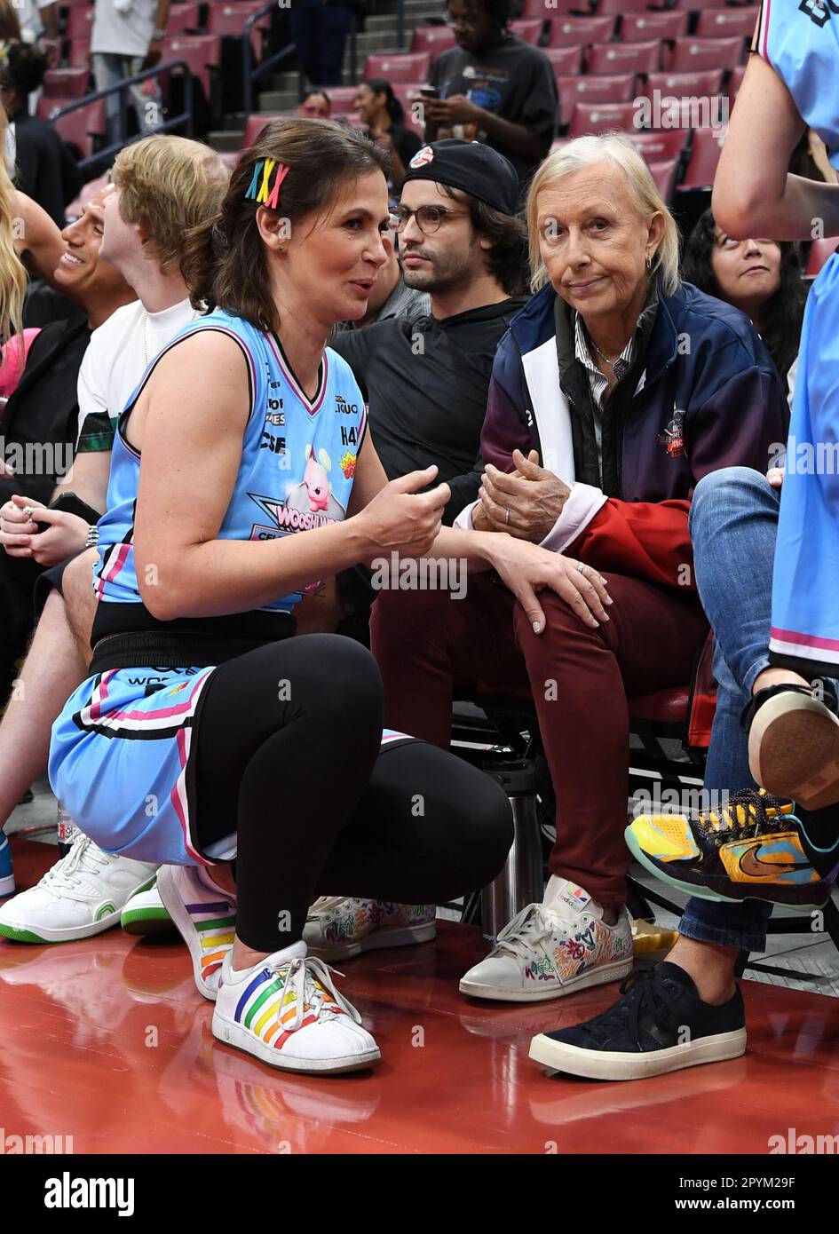 Sunrise FL, USA. 03rd May, 2023. Julia Lemigova and Martina Navratilova ...