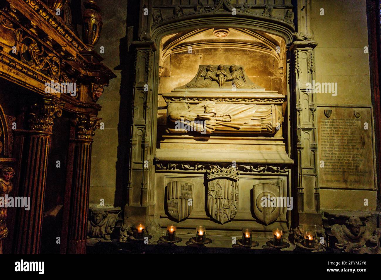 tomb of Blessed Ramon Llull, by Guillem Sagrera, chapel of our Lady of ...