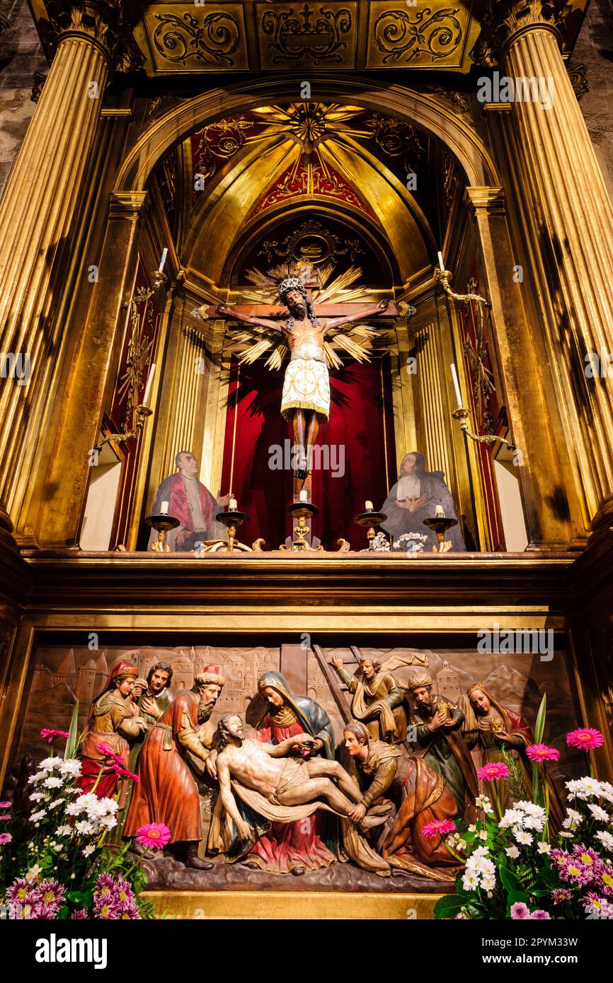 carving of the Holy Christ of the Conquest ,13th century,personal gift ...