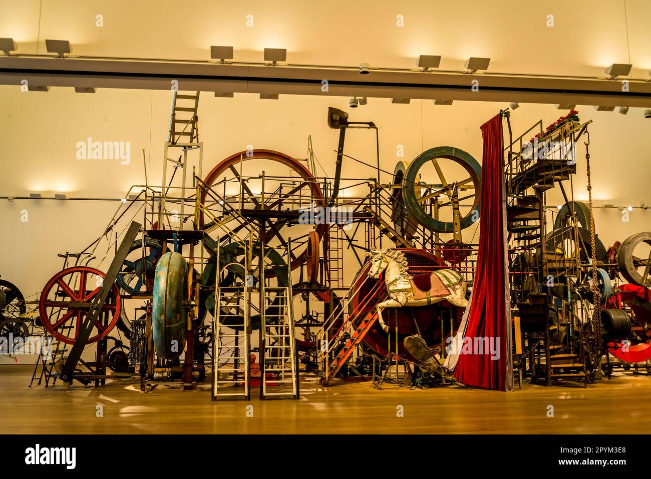Swiss painter and sculptor Jean Tinguely's artwork in the Museum ...