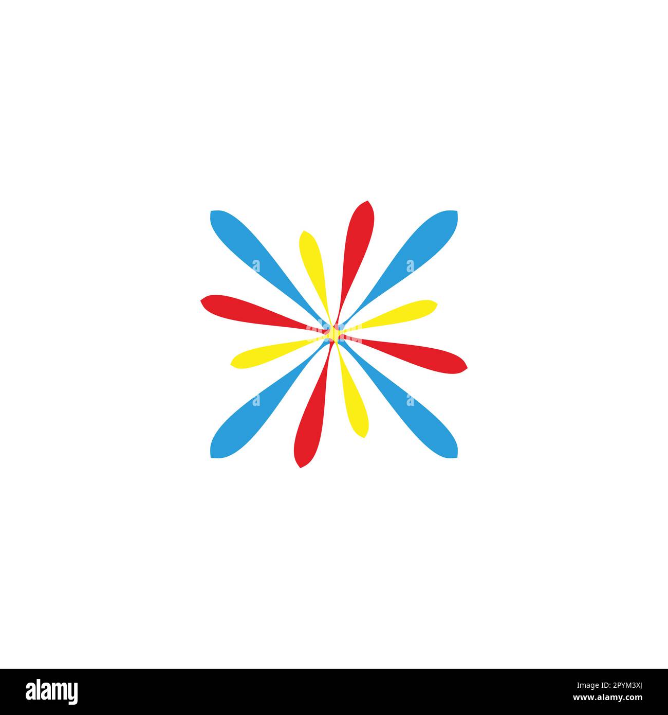 Splashes, colors geometric symbol simple logo vector Stock Vector Image ...