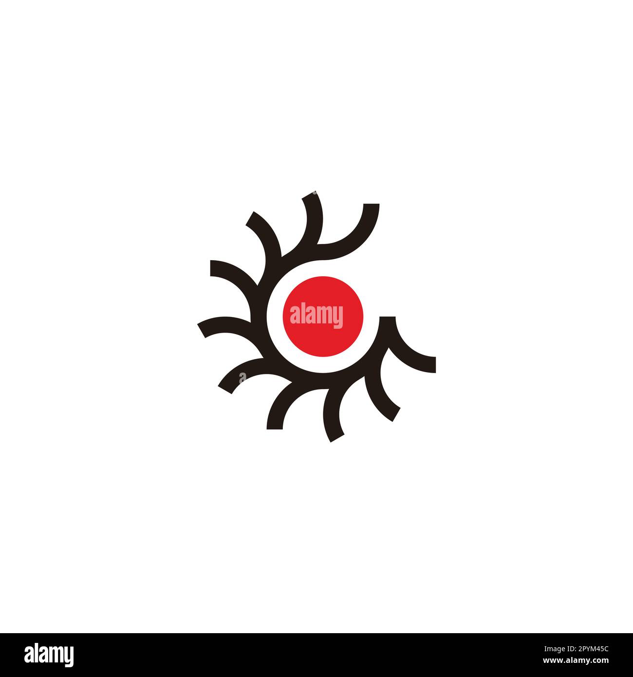 Letter G sun geometric symbol simple logo vector Stock Vector Image ...