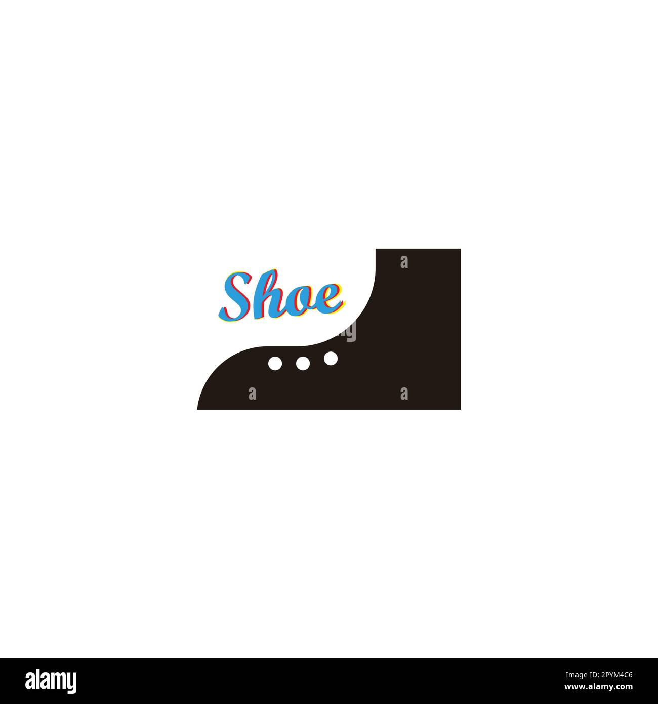 Shoe, brand geometric symbol simple logo vector Stock Vector Image ...