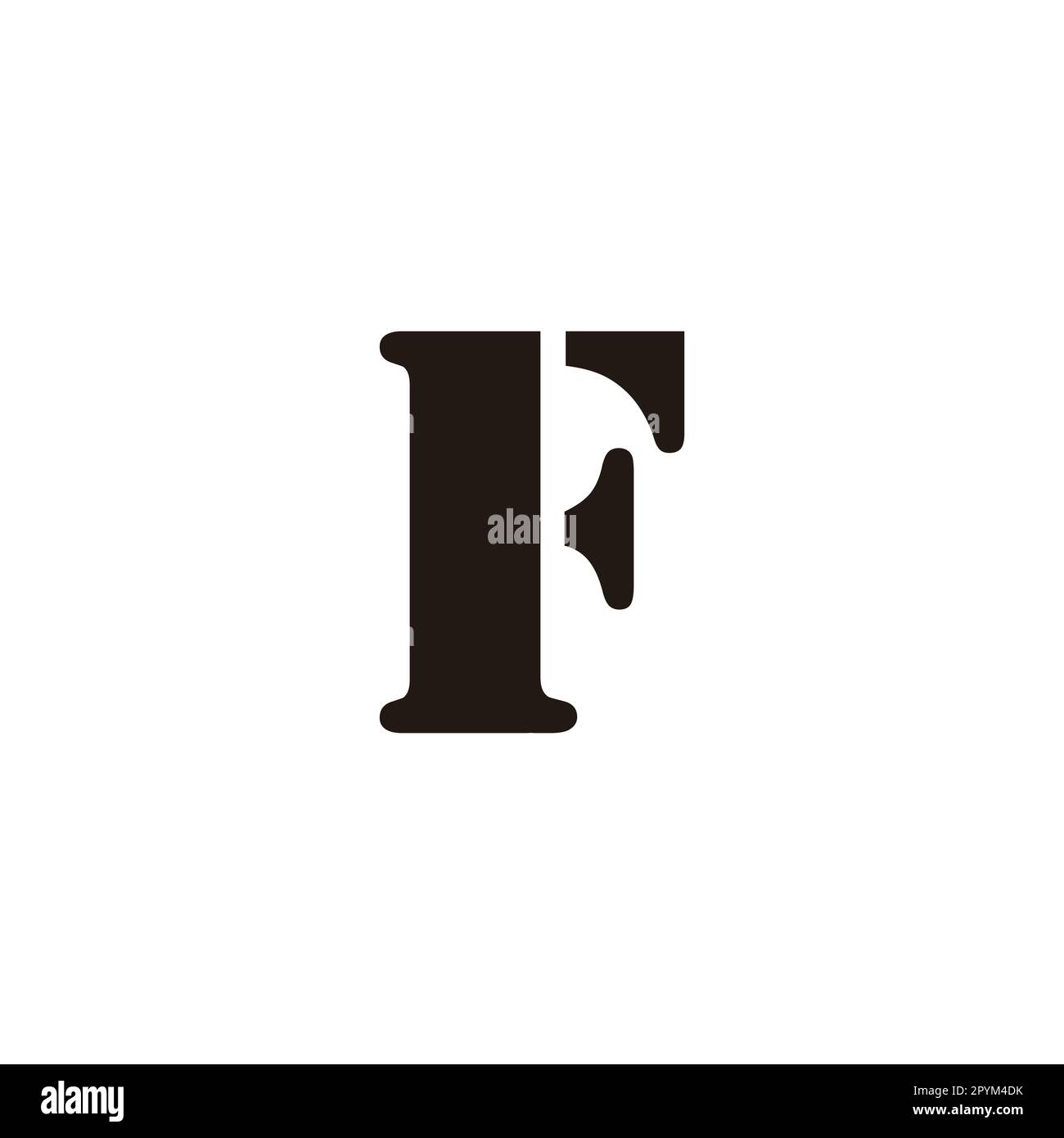 Letter F super geometric symbol simple logo vector Stock Vector Image ...
