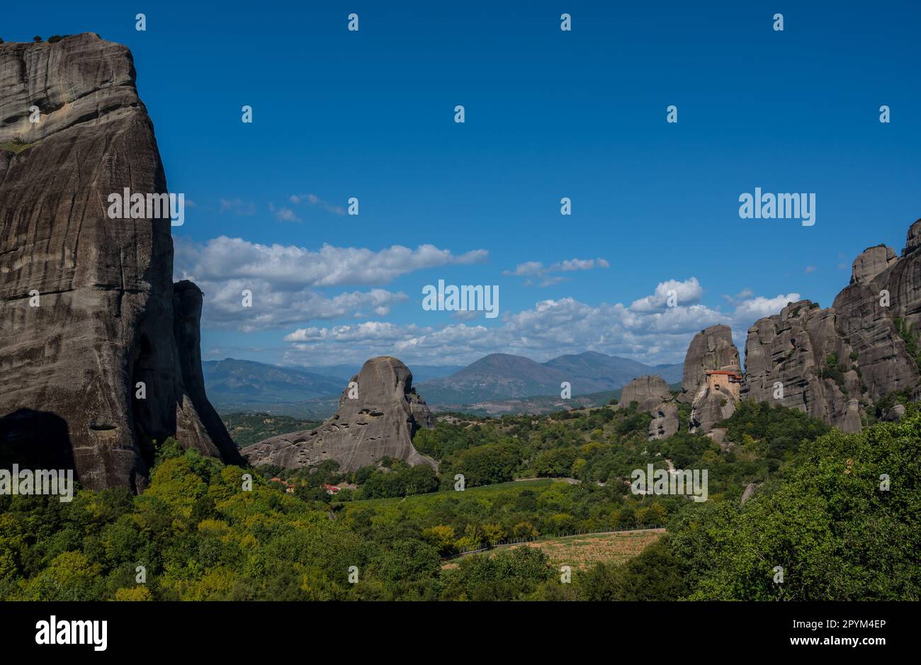 Greece. Meteora - incredible sandstone rock formations and monasteries ...