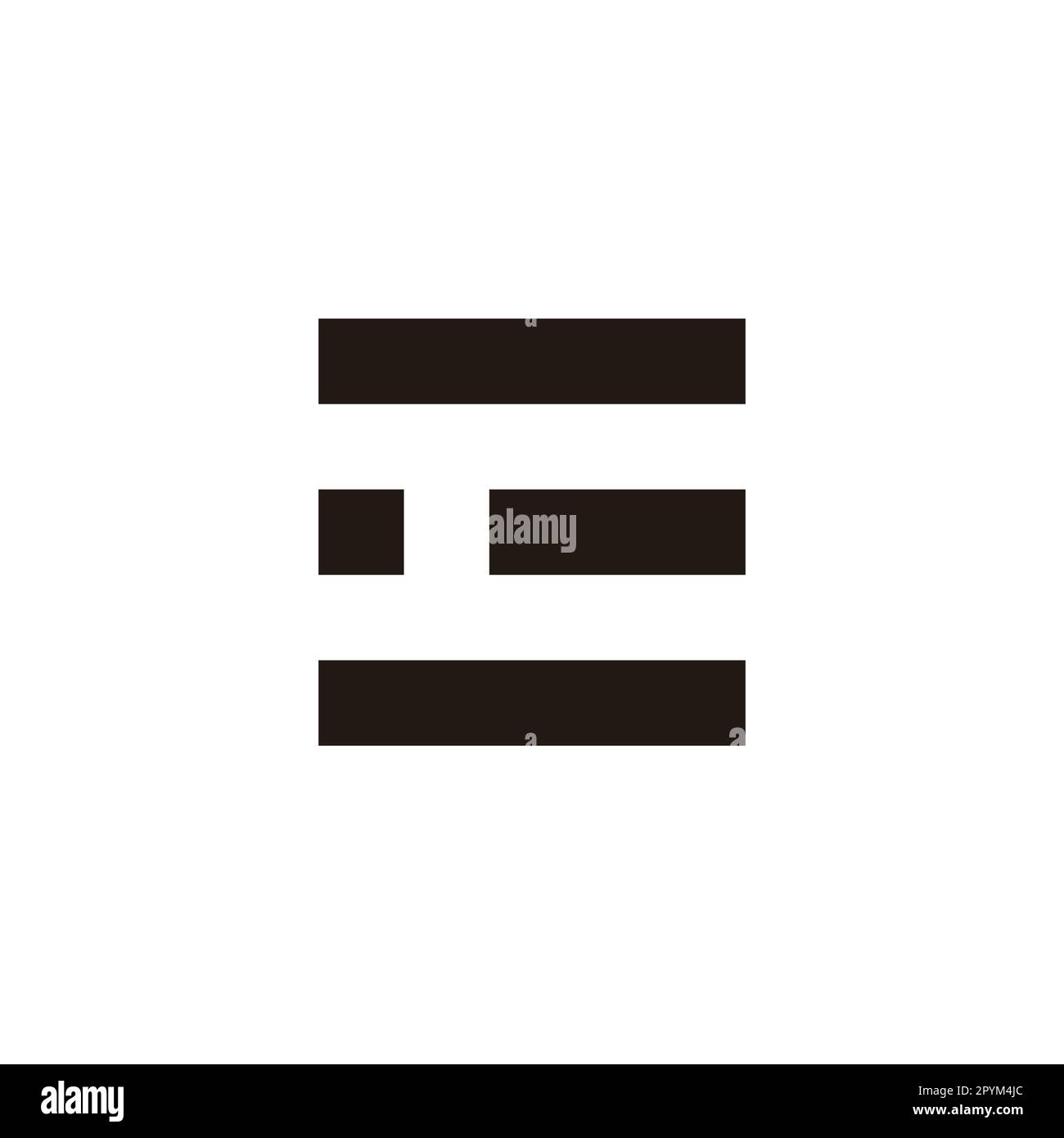 Letter Ei iE E i square geometric symbol simple logo vector Stock ...