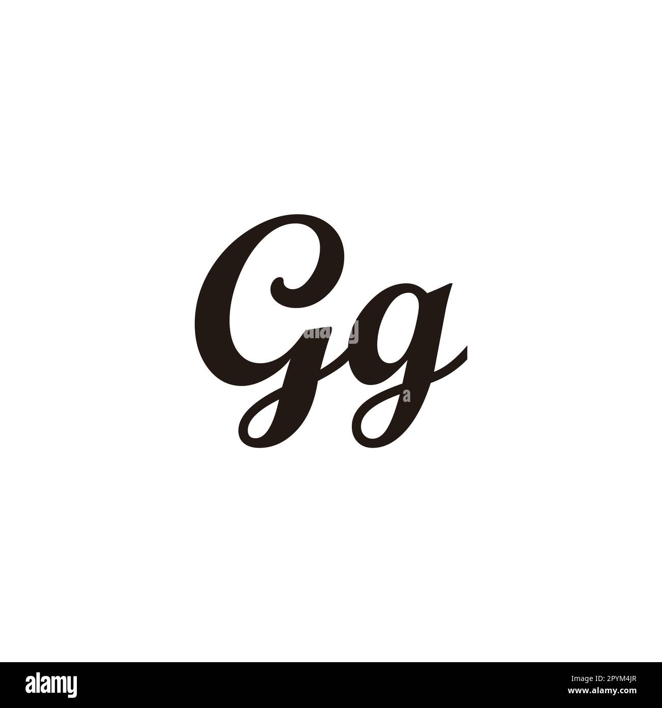 Letter Gg connect geometric symbol simple logo vector Stock Vector ...