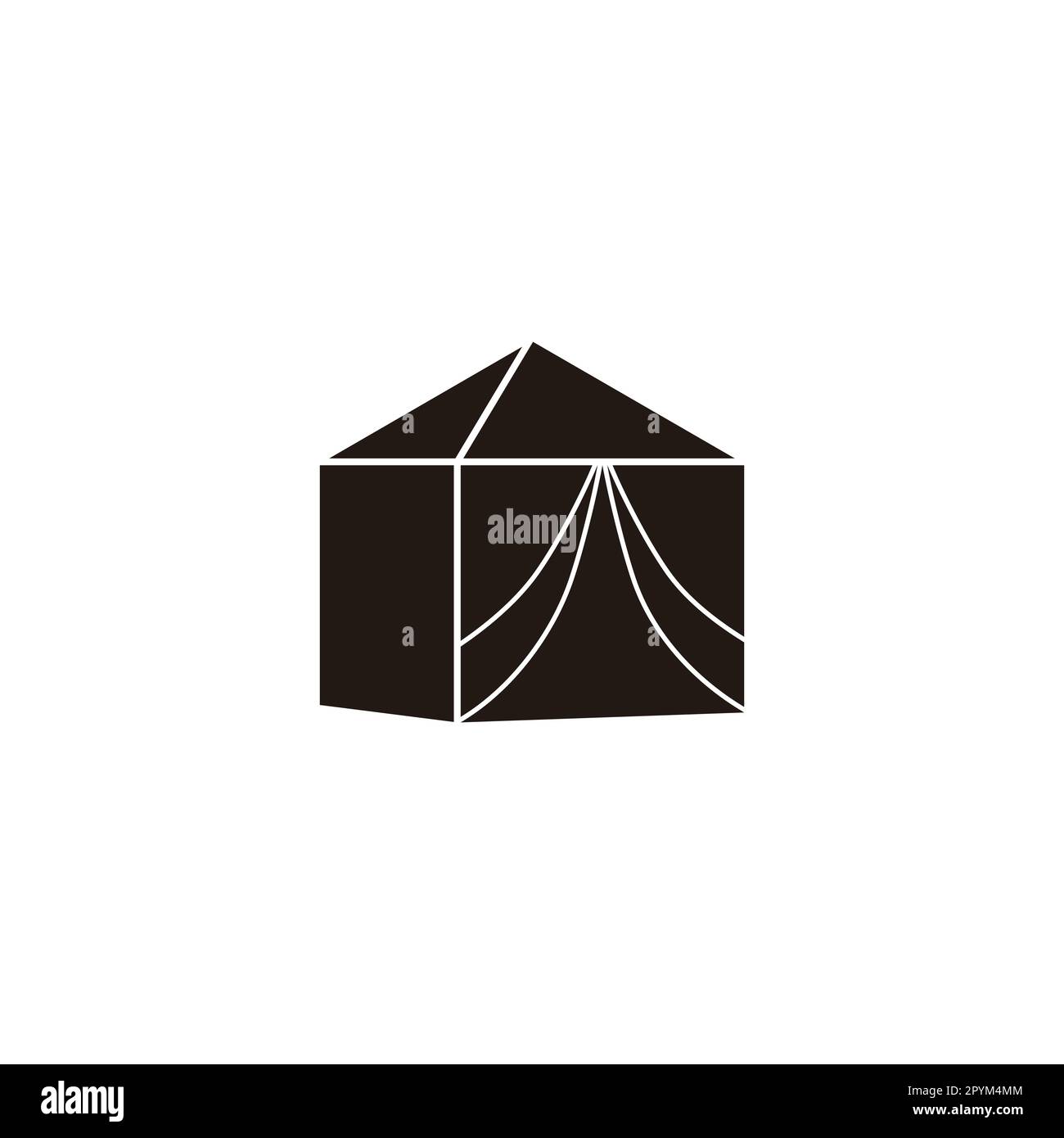 Tent, geometric symbol simple logo vector Stock Vector Image & Art - Alamy