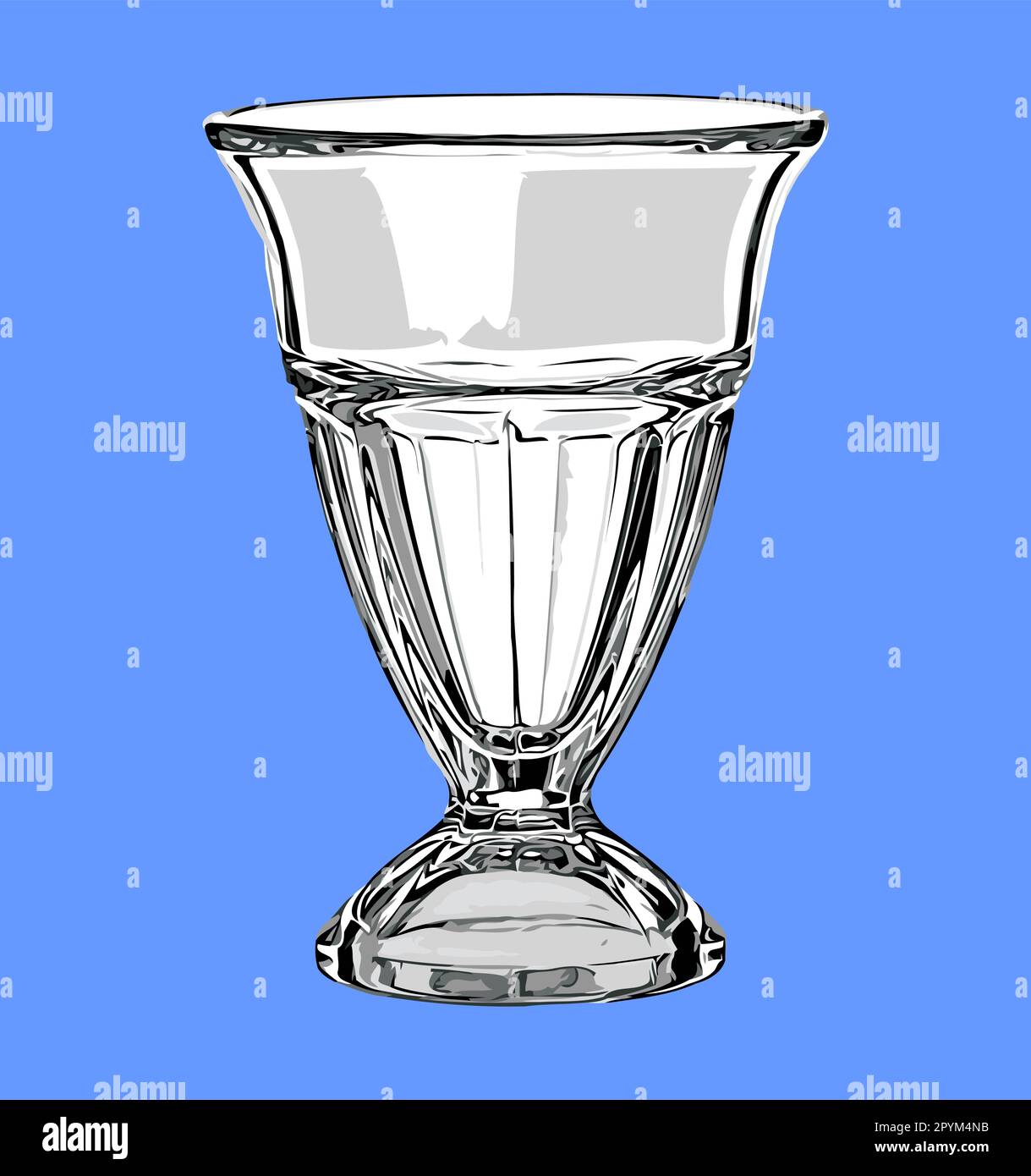 Closeup glass water cup Stock Vector Images - Alamy